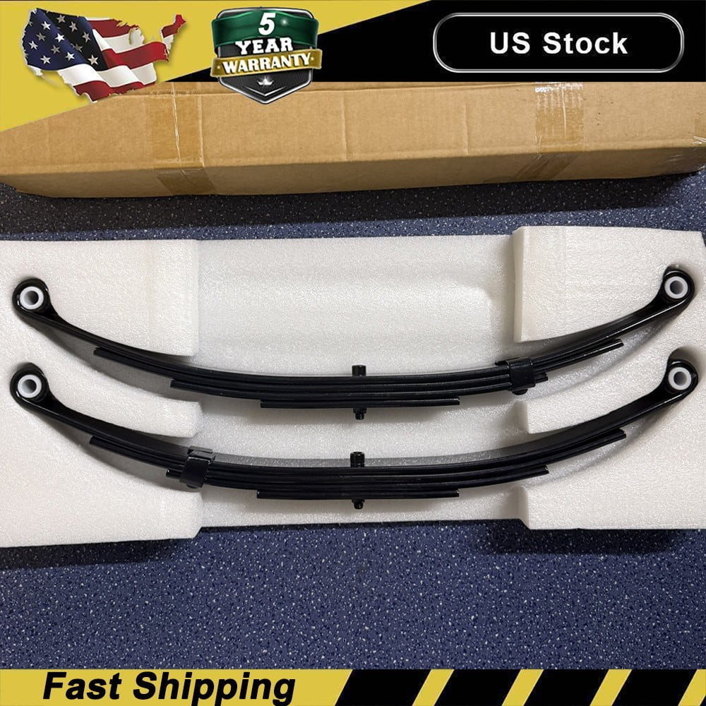 For Trailer Leaf Spring 4 Leaf Double Eye 1750lbs Cap for 3500lbs Axle ...