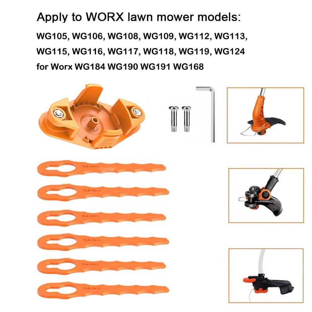 For Trimming Head With Plastic Blade WG105 WG106 WG108 Plastic Spare Blade Set - Walmart ...