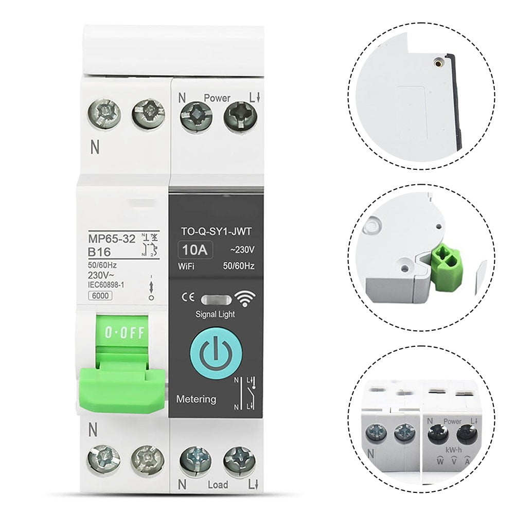 For Tuya Mcb Wifi For Smart Circuit Breaker With Metering 10A Control ... For Tuya Mcb Wifi For Smart Circuit Breaker With Metering 10A Control ...