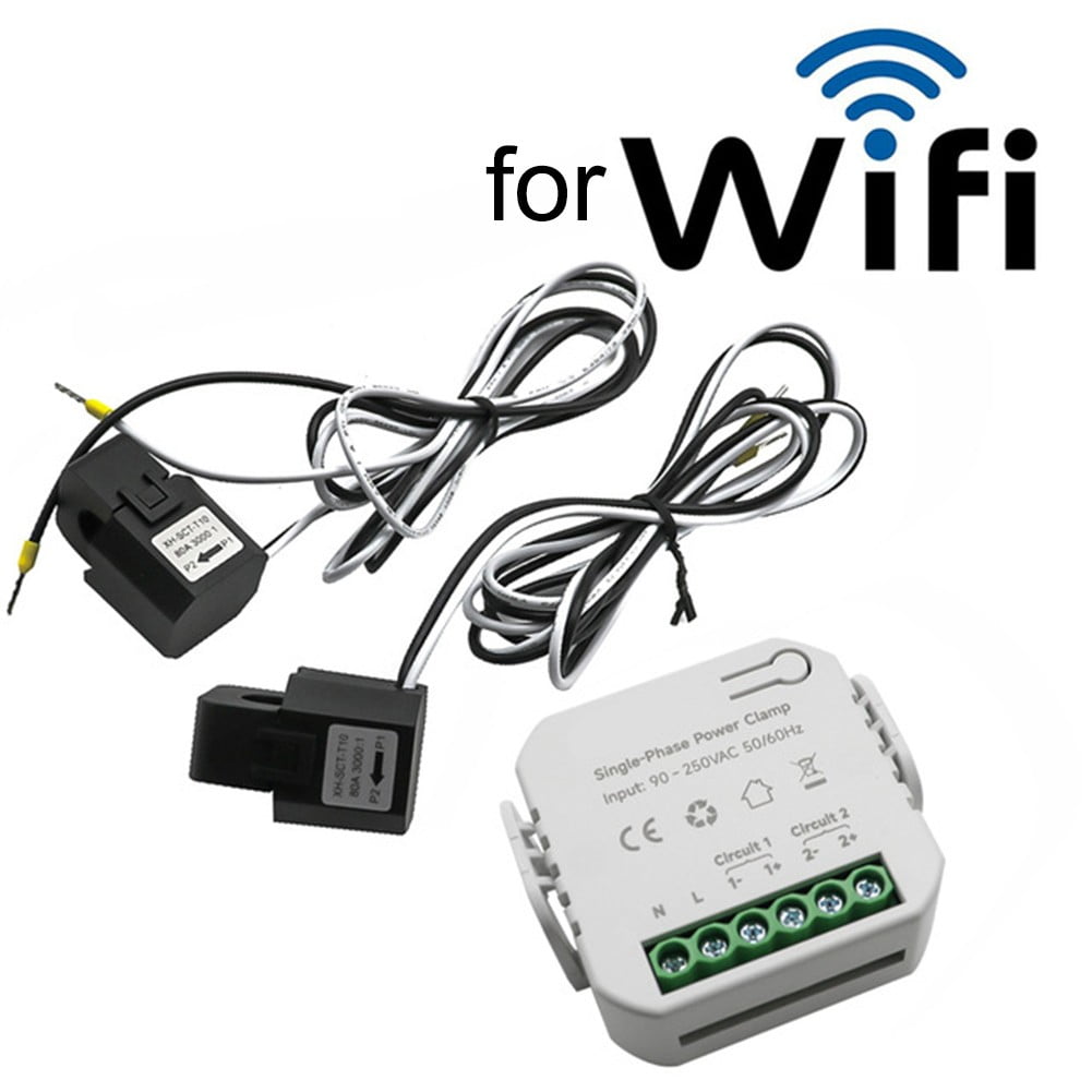 For Tuya Smart Bidirectional for WiFi Energy Meter 80A with Clamp-on ...