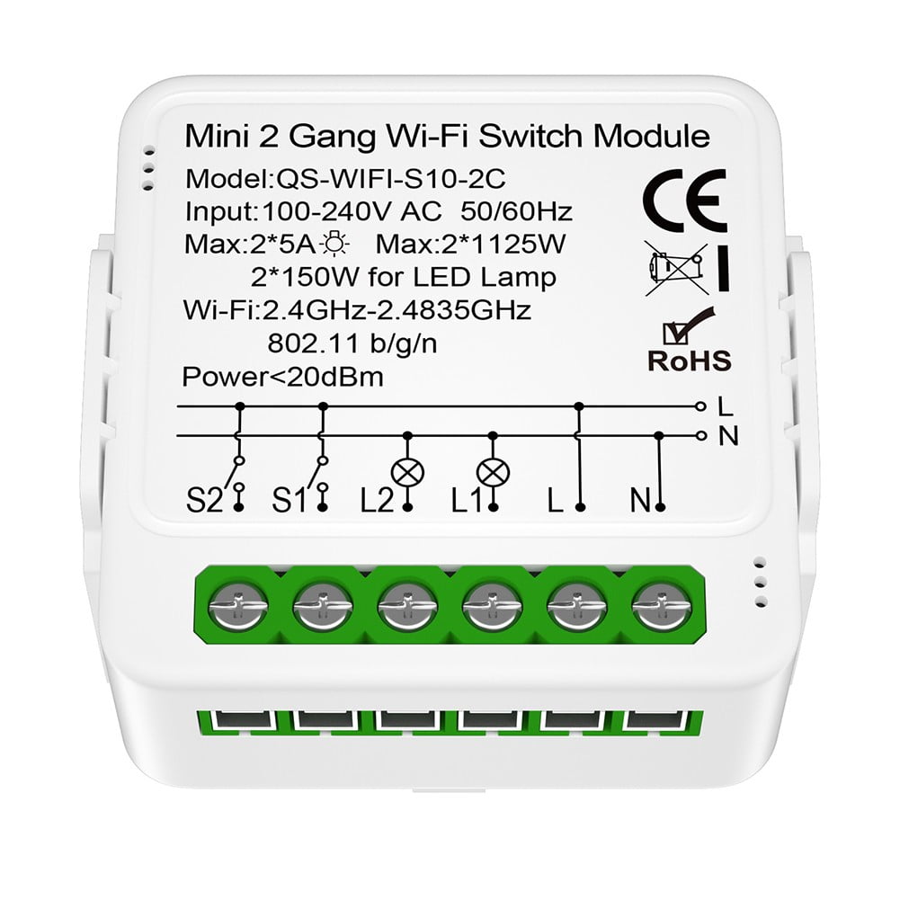For Tuya Smart Wifi Switch Module 1 2 3 Gang Smart Breaker For Alexa