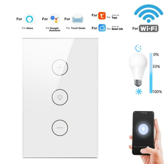 12V-24V Glass Touch Panel LED Light Dimmer Smart Controller Wall ...