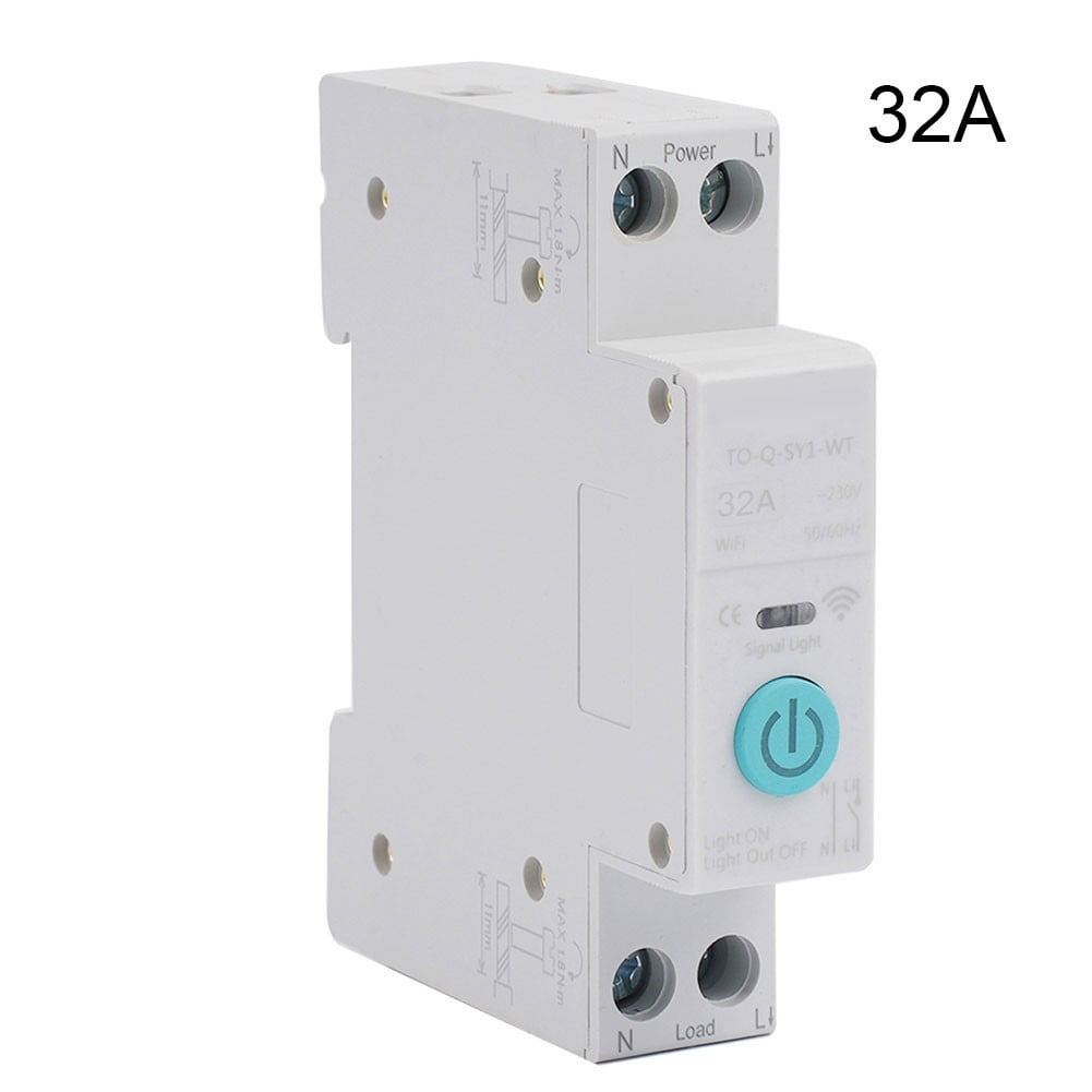 For Tuya Wifi Smart Circuit Breaker Switch Wireless Remote Control ...