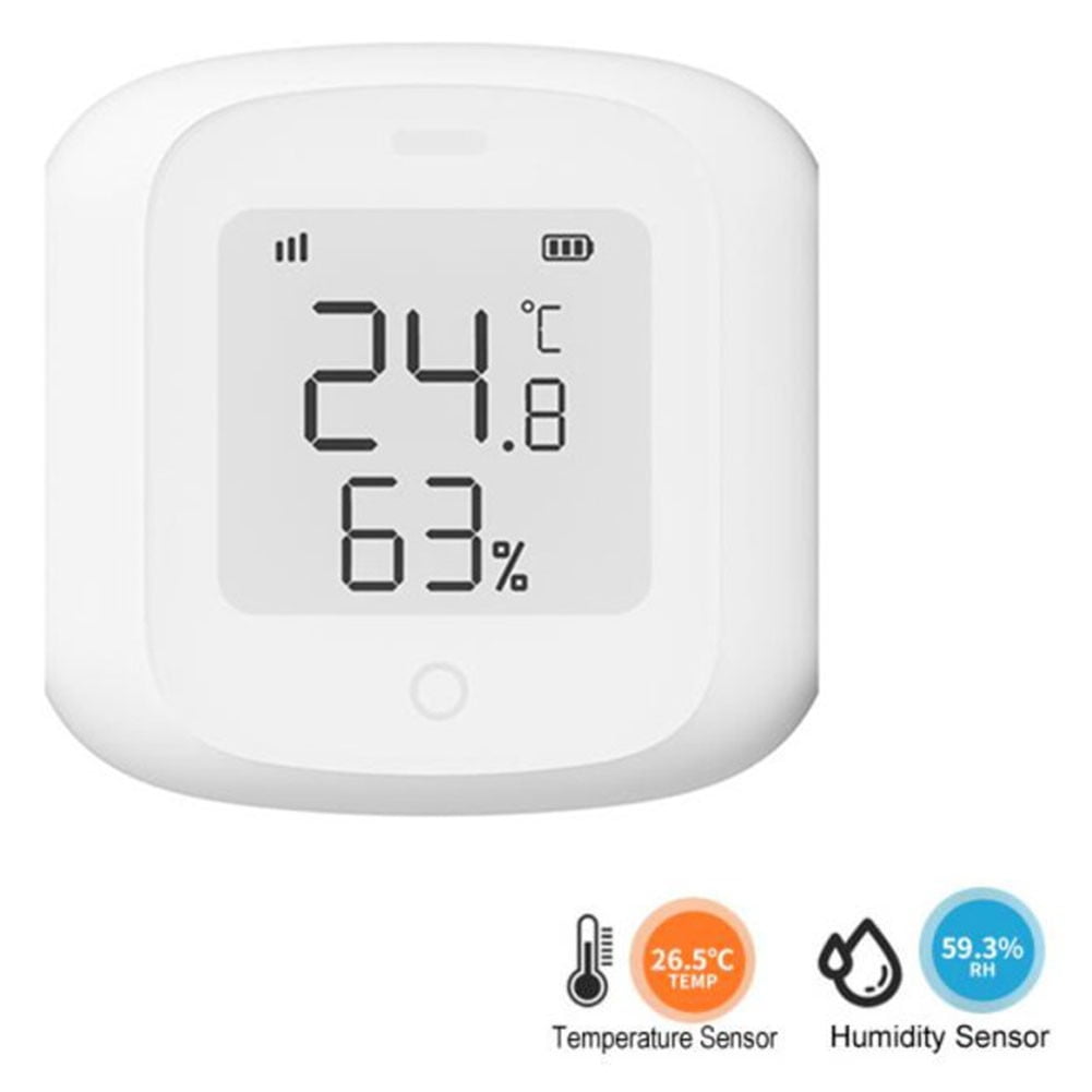 For Tuya Wifi Smart Temperature And Humidity Sensor Indoor Screen ...