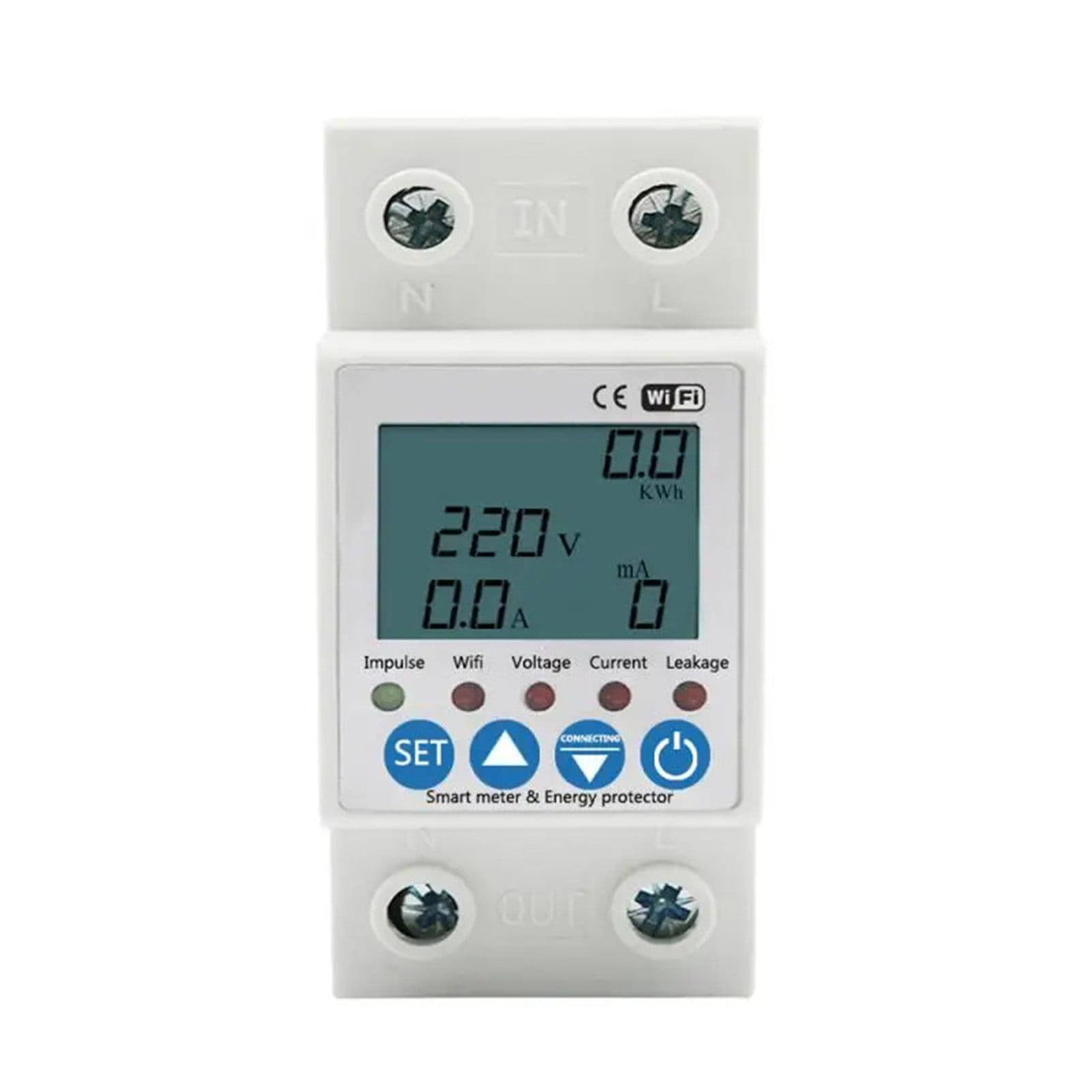 For Tuya for Smart Life for wifi Smart Energy Meter Power kWh Meter ...