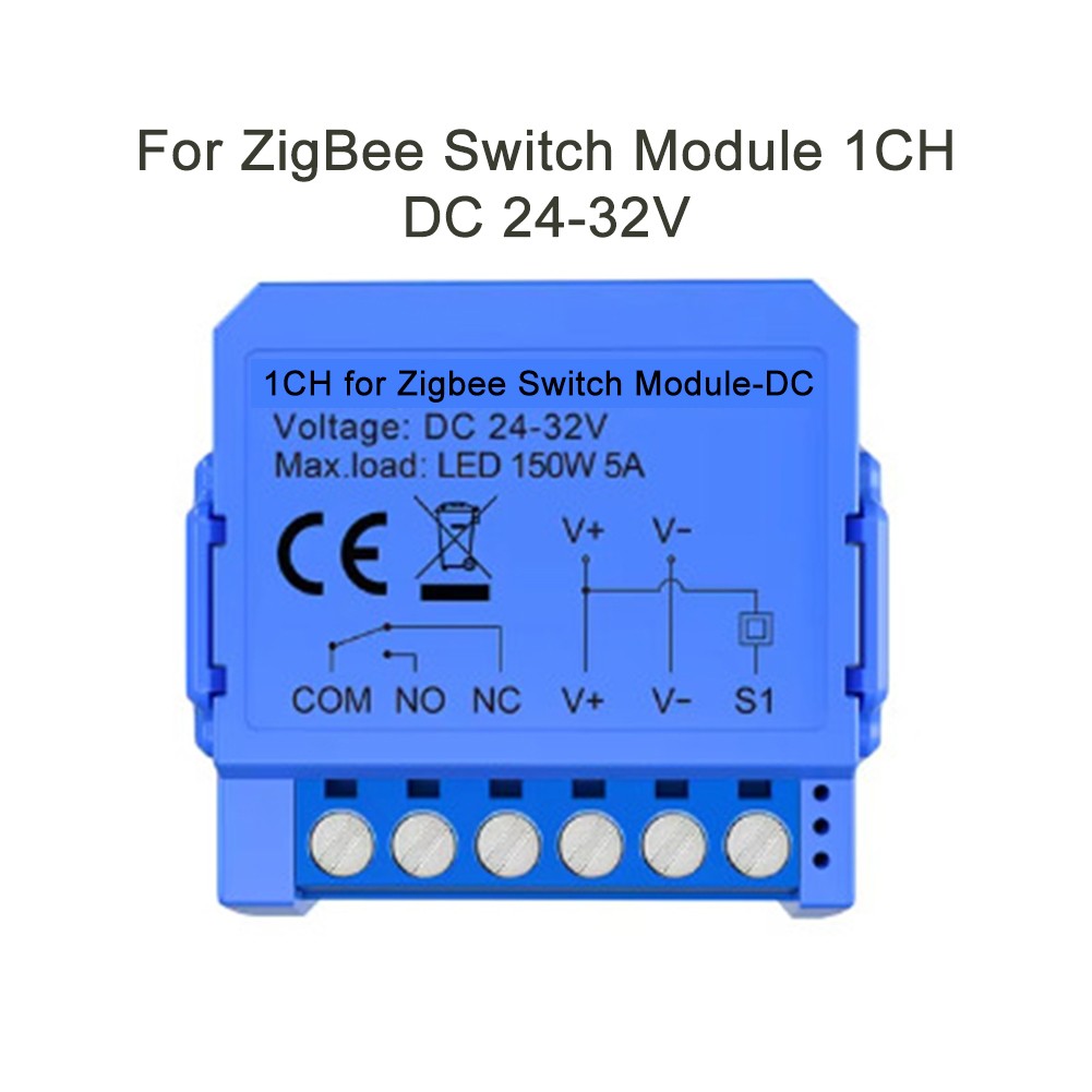 For Tuya for ZigBee Smart Switch Module DC 24-32V/AC100-240V Dry ...
