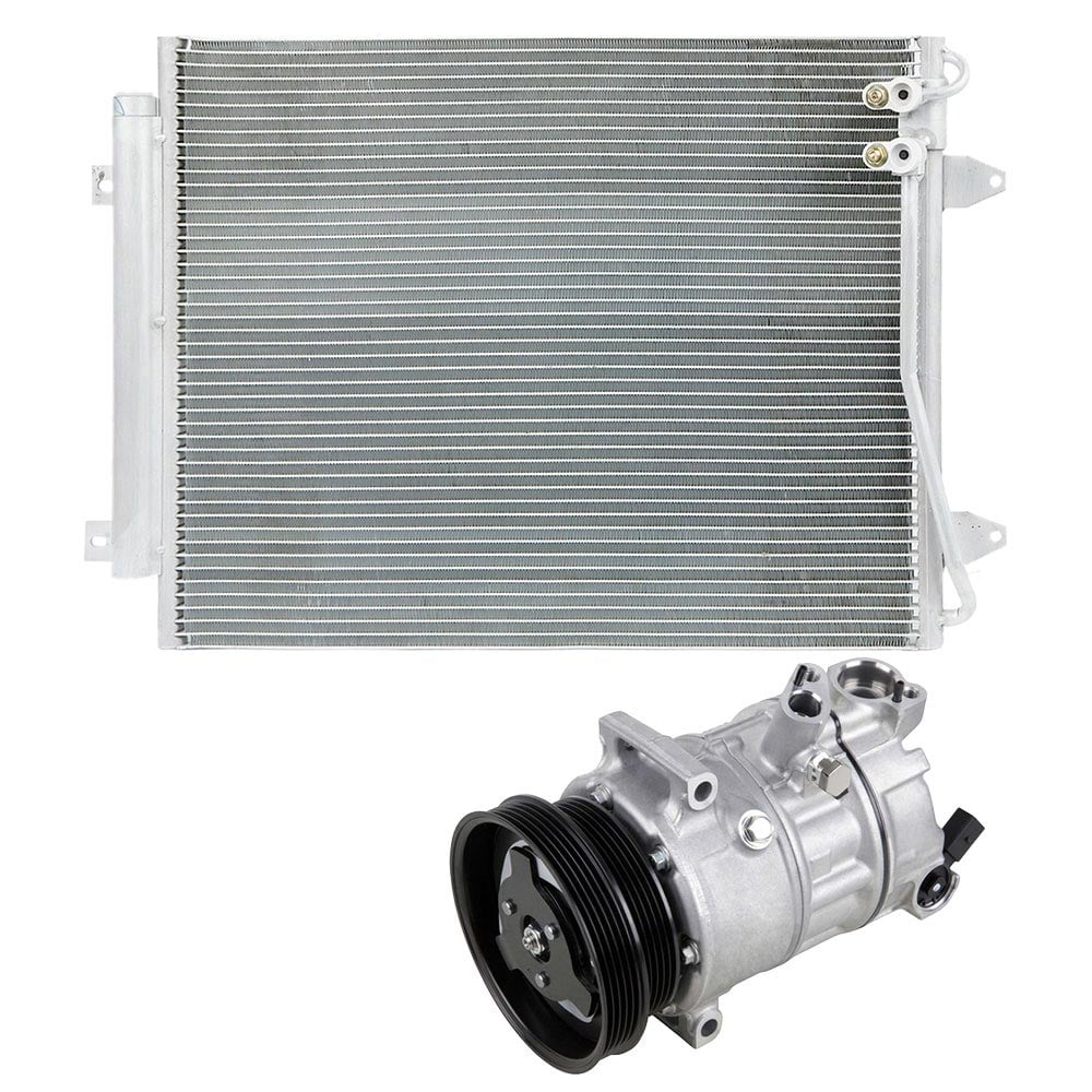 For VW Passat 2.5L 2012 2013 2014 OEM AC Compressor w/ A/C Condenser ...