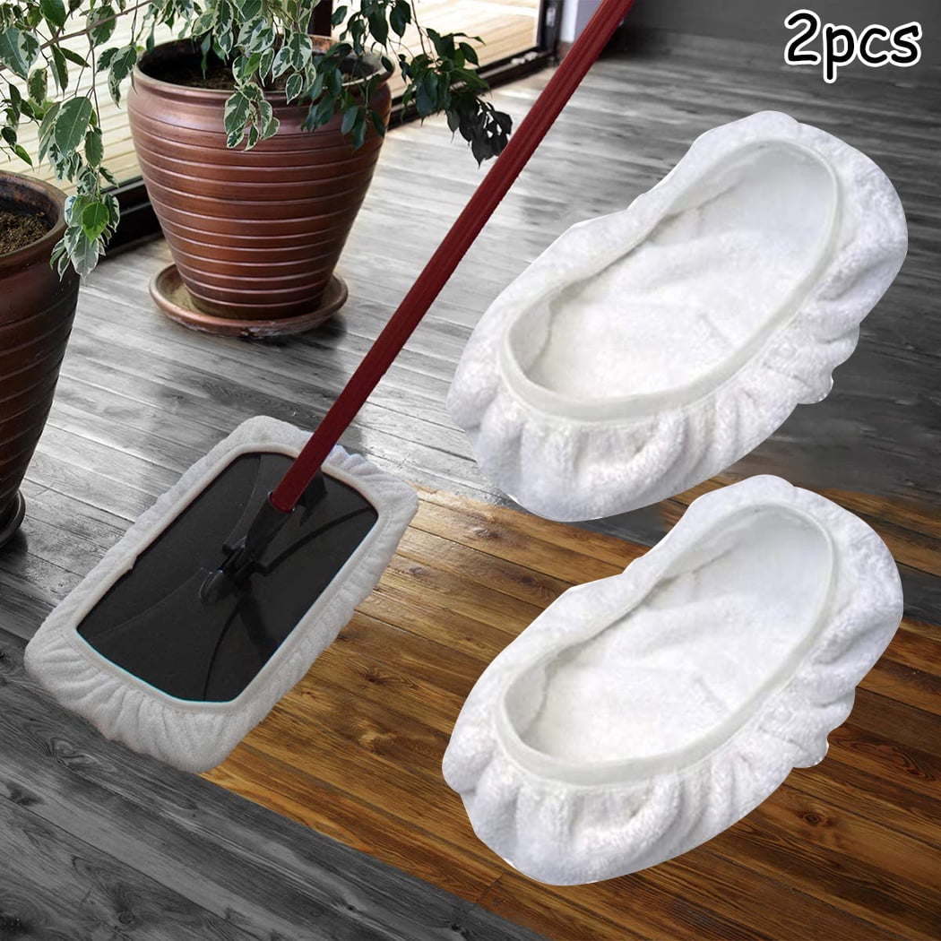 Treasa Fiber Pad Terry Cloth Mop Refills, 15x8 Inch, 2 Pack, Reusable ...