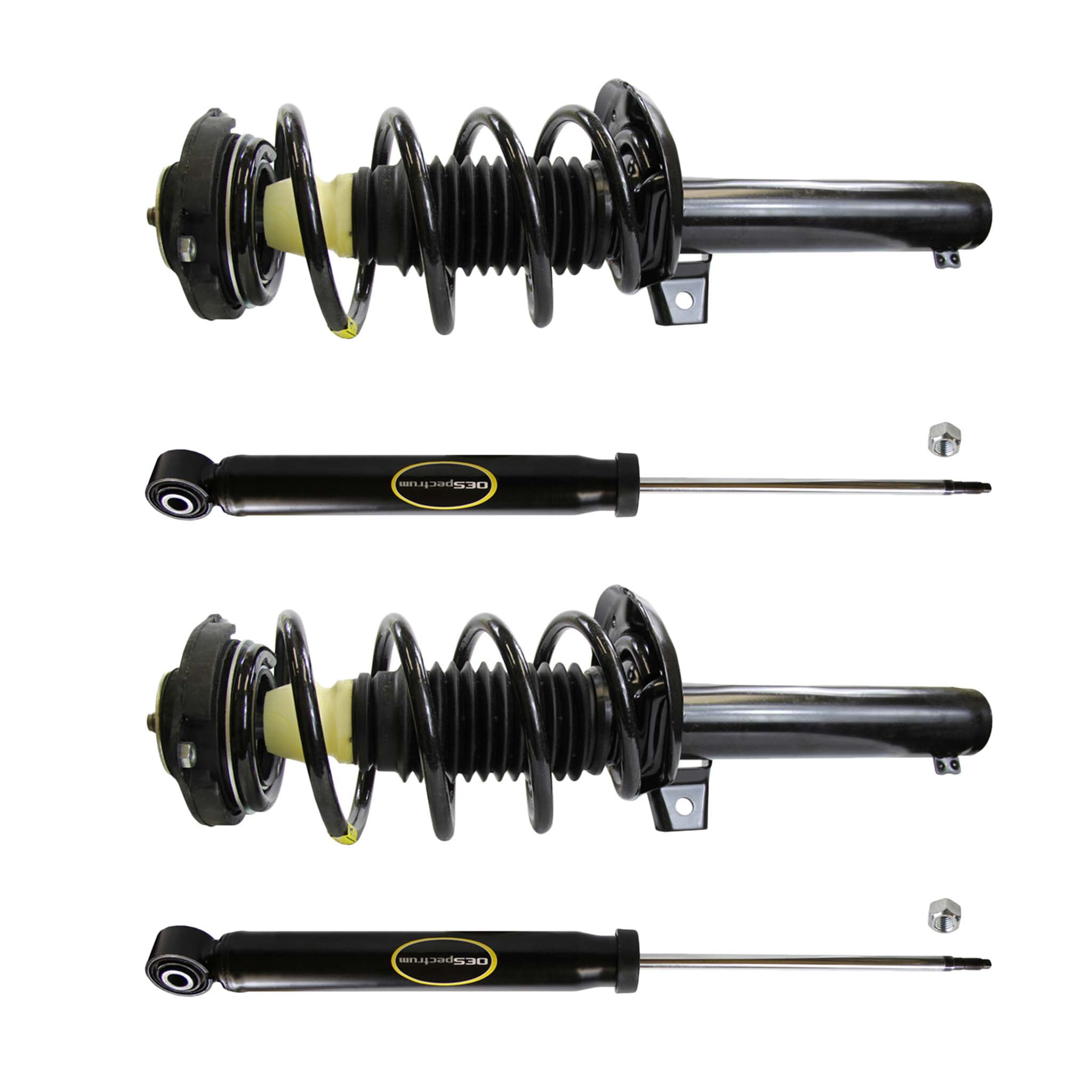 For Volkswagen Jetta Golf GTI Monroe Front Rear Shocks Struts ...