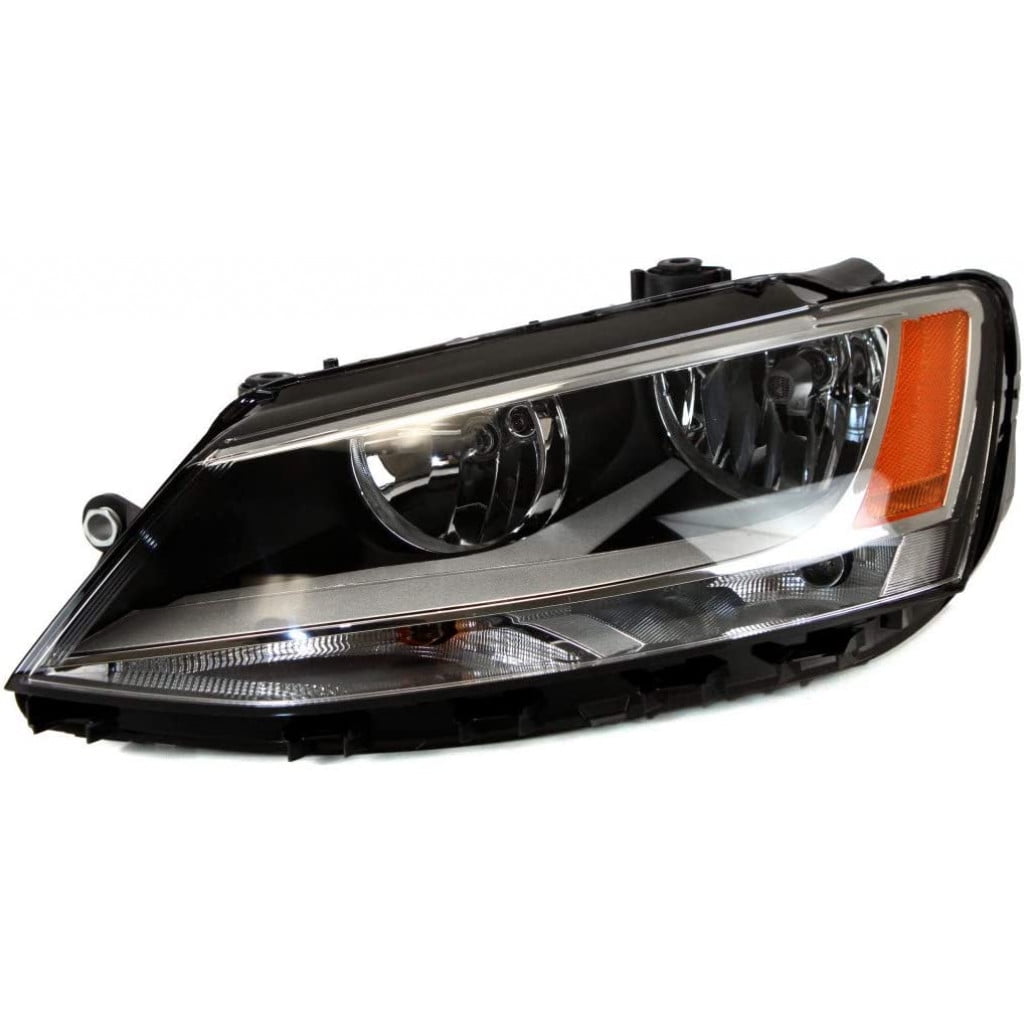 For Volkswagen Jetta Headlight Assembly 2011-2016 Driver Side w/Bulbs ...