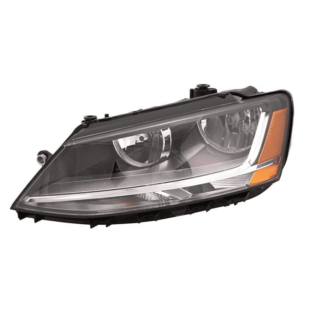 For Volkswagen Jetta Headlight Assembly 2017 2018 Driver Side w/ DRL LED Sedan VW2502168 | 5C7 ...