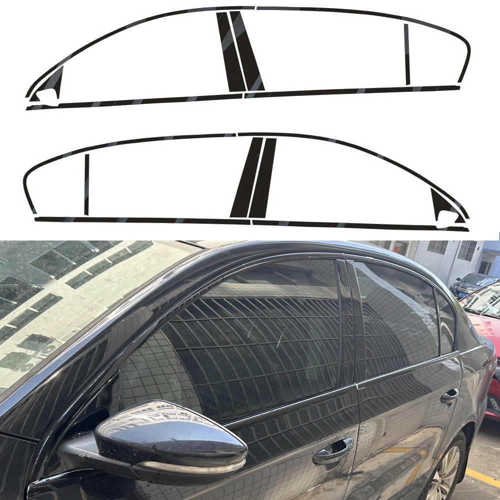 For Volkswagen Passat B7 2012-2016 Sedan Window Chrome Delete Blackout ...
