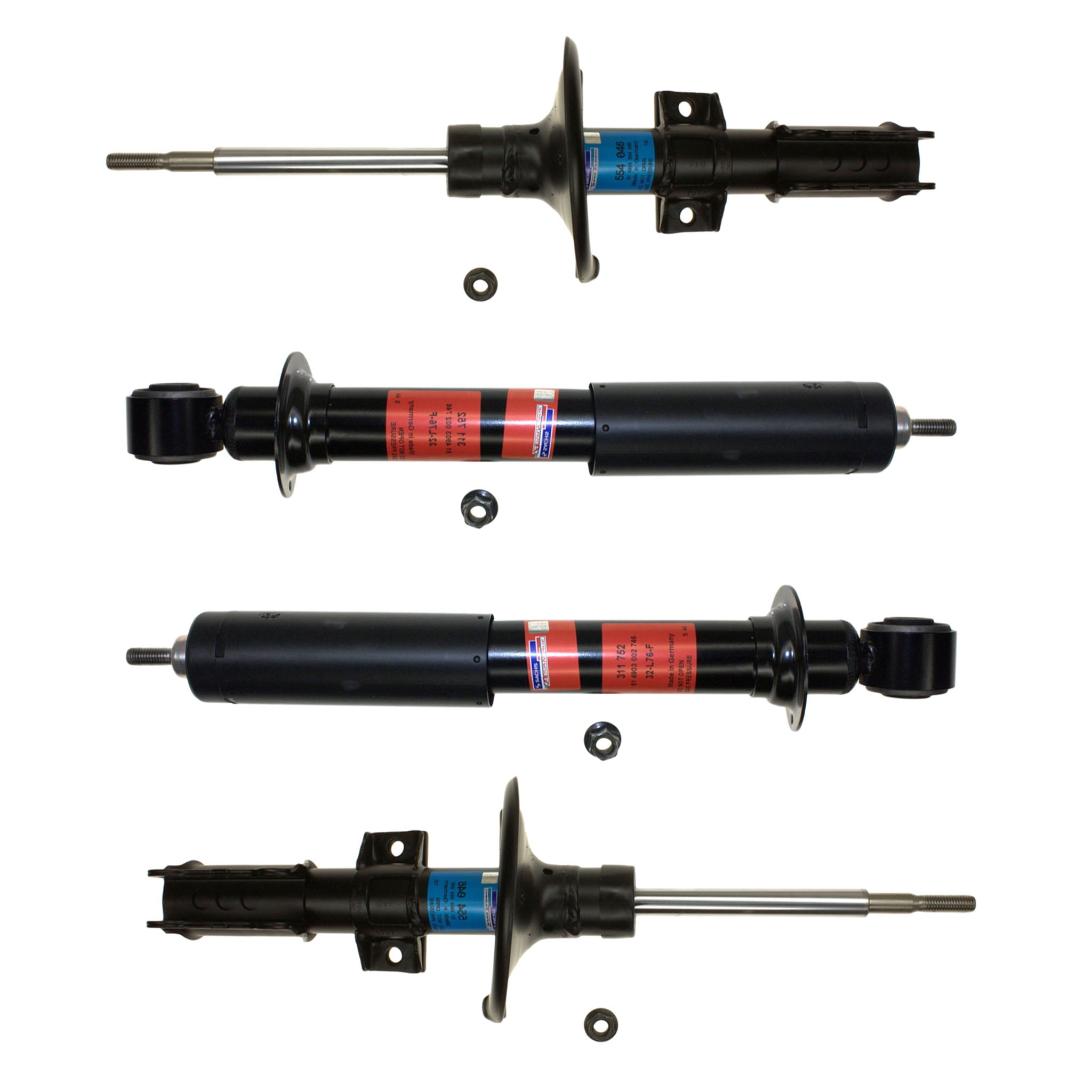 For Volvo S60 V70 S80 Sachs Front Rear Shocks Struts - Buyautoparts ...