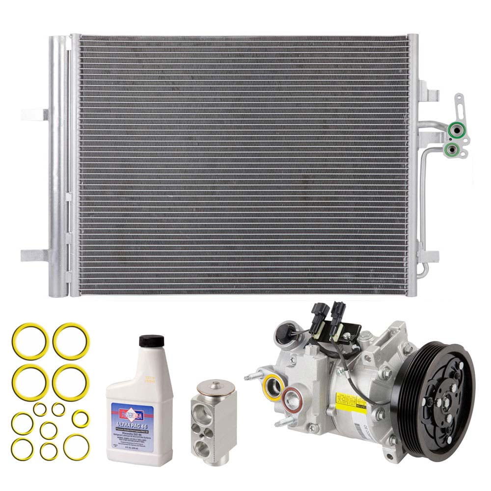 For Volvo S80 V70 & XC70 OEM AC Compressor w/ A/C Repair Kit ...