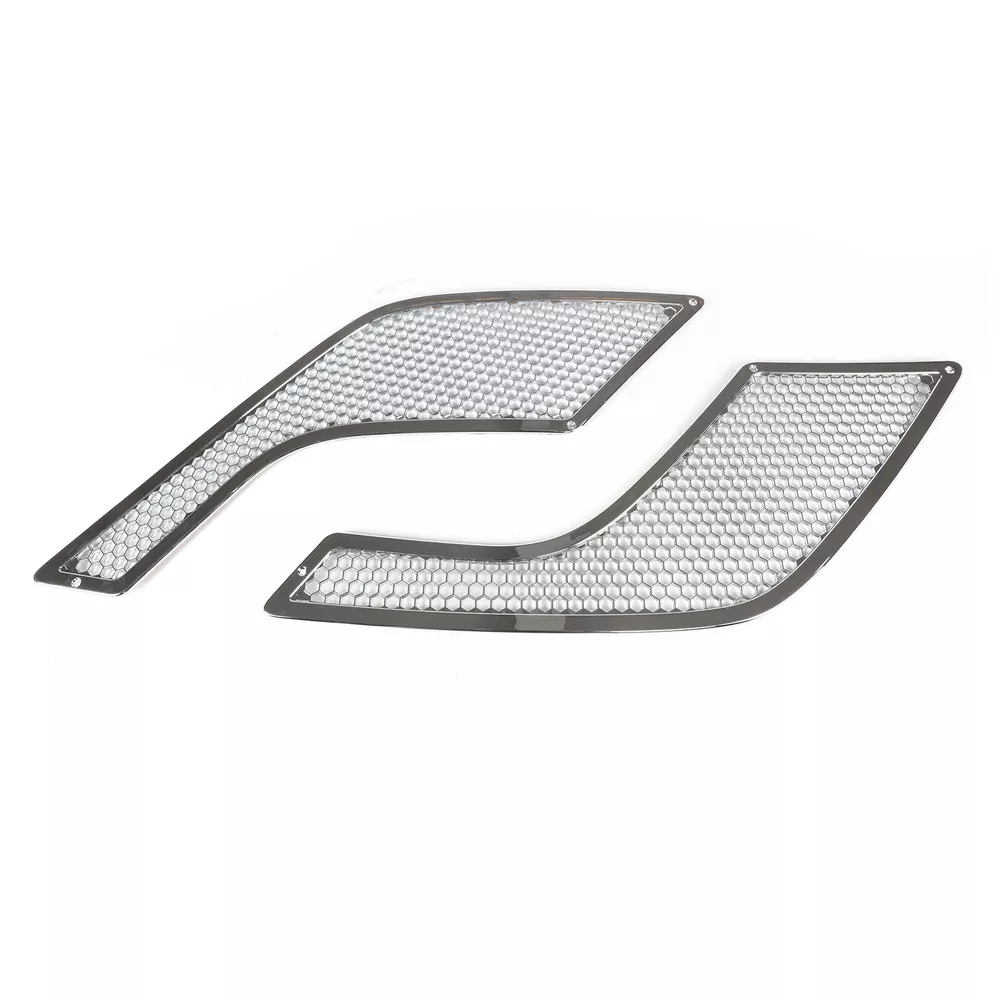 For Volvo VNL Grille Hood Mesh Outer Chrome Trim Air Intake Left ...