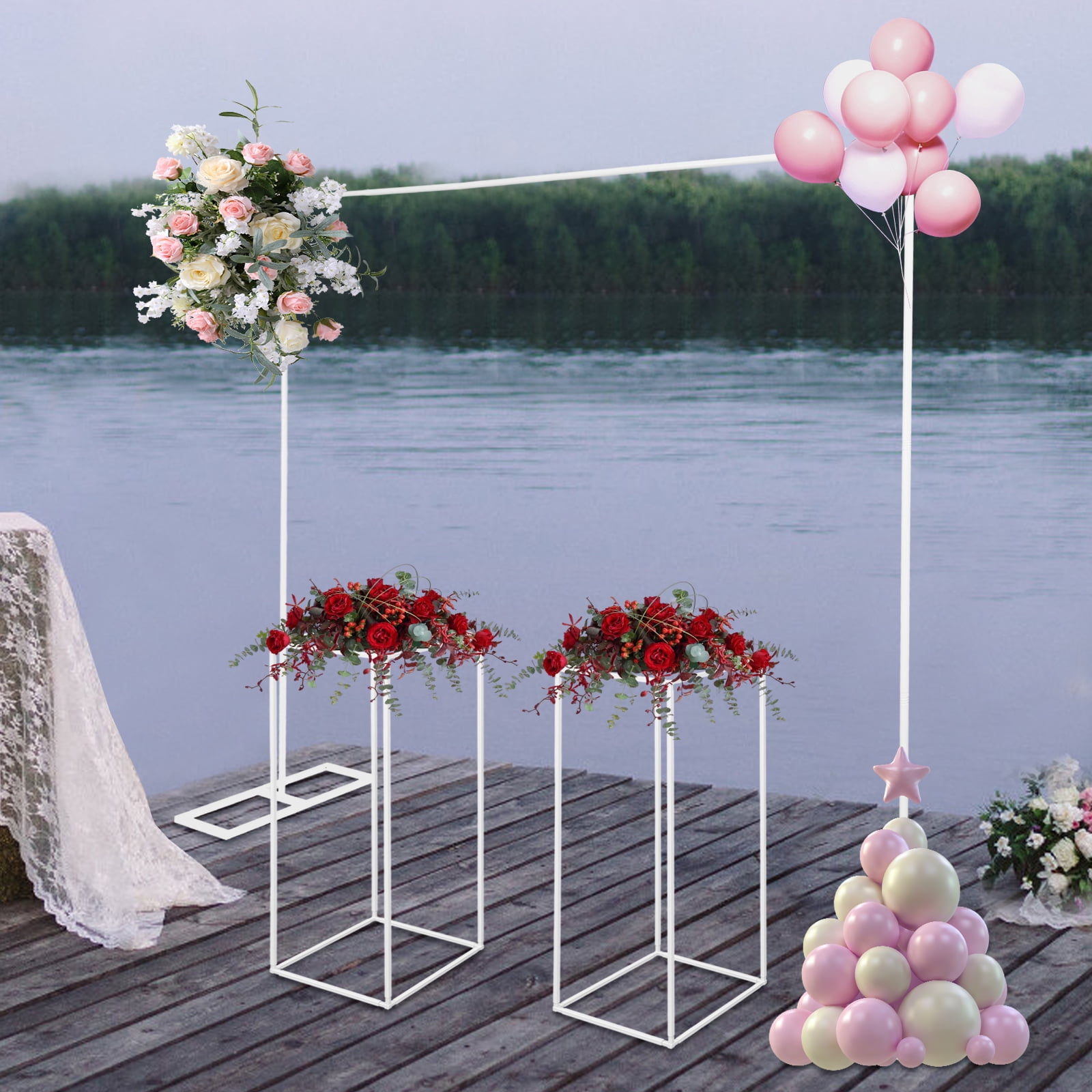 For Weddings, Birthday Parties, Christmas Parties White Steel Balloon ...