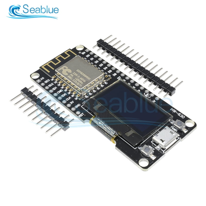 For Wemos NodeMCU ESP8266 ESP-12F 0.96 inch OLED Display WIFI Module Wireless CP2102 Development ...