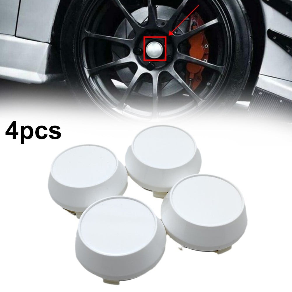 For Wheel Center Cap Rim Chrome 4X Hub Cap 60mm No Logo White Base ...