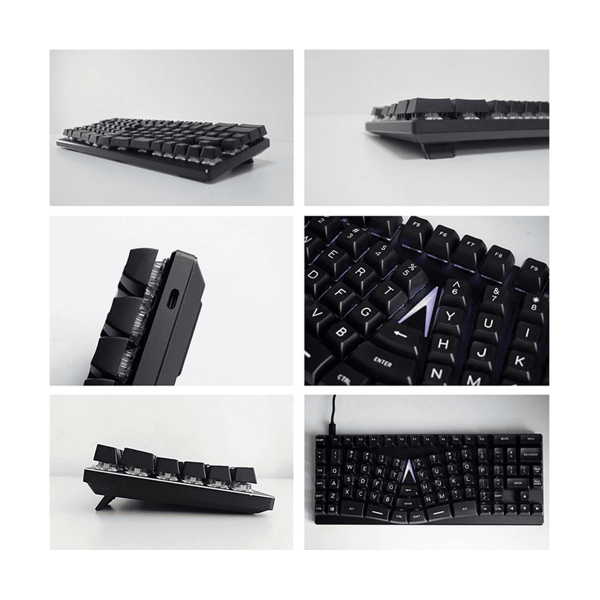 For X-Bows Ergonomic Mechanical Keyboard Xbows Green Tea Axis Red ...