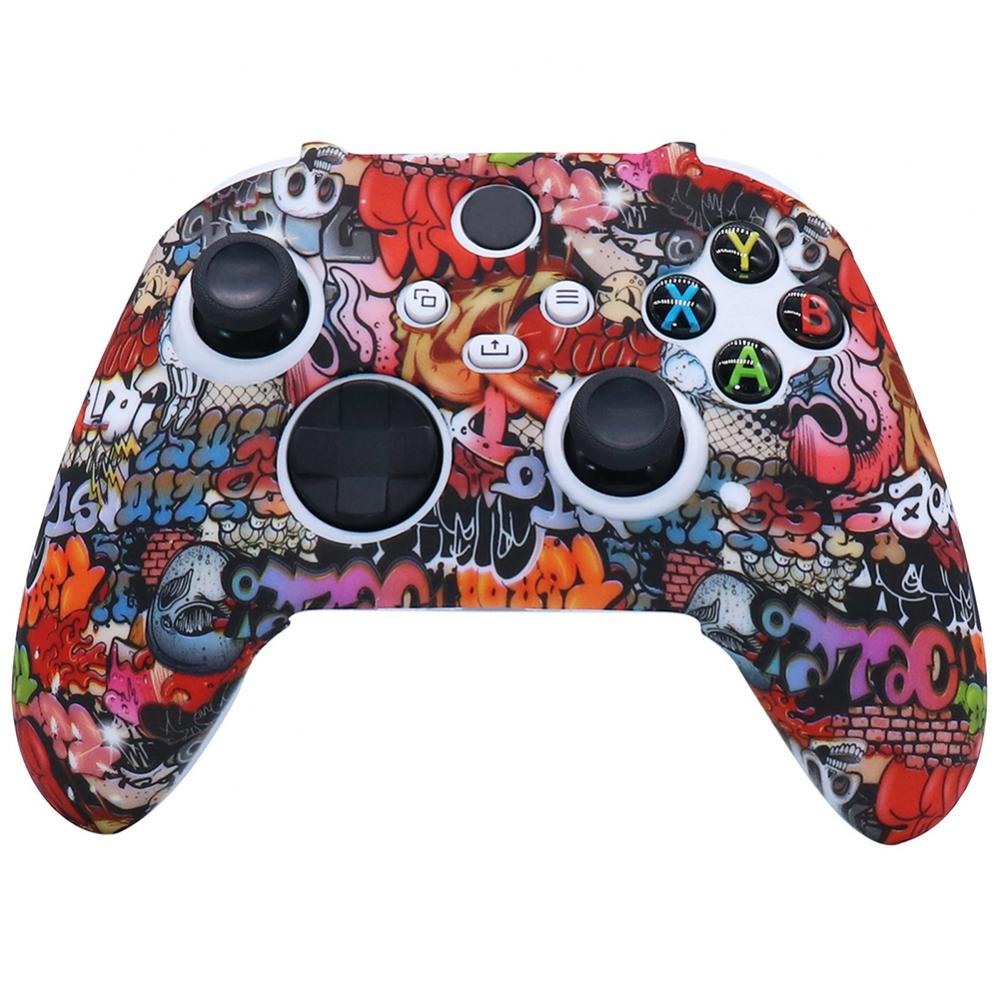 For Xbox Series S/X Handle Cover Camouflage Silicone Protective Cover ...