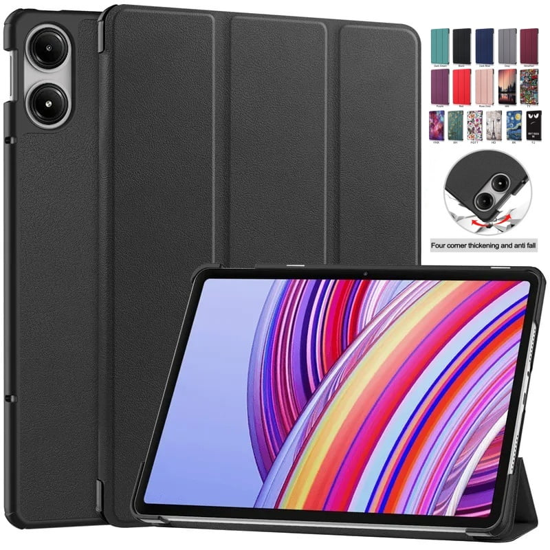 For Xiaomi Redmi Pad Pro 2024 Tri-Folding Flip Stand Case Funda for Red ...