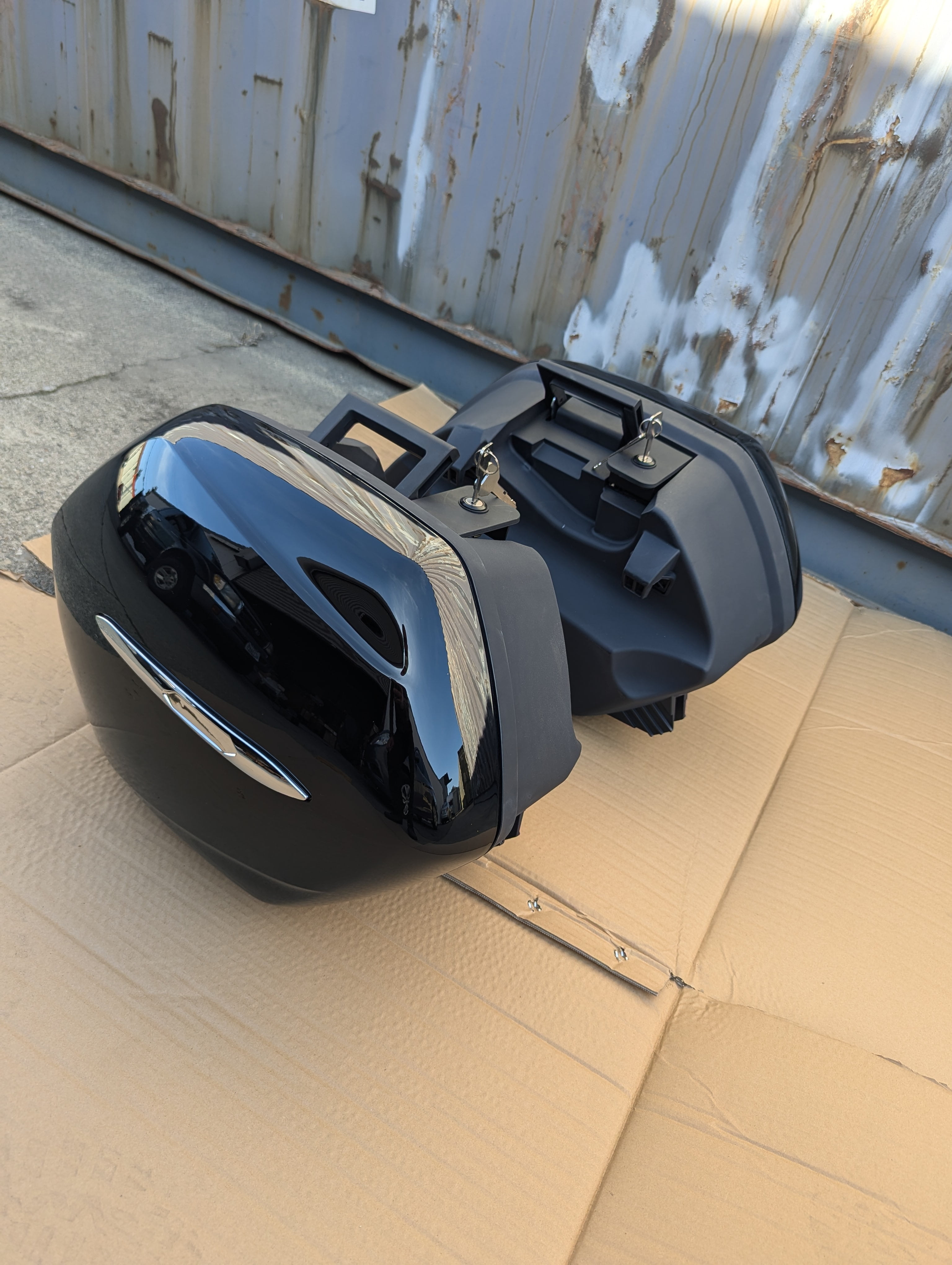 For Yamaha FJR1300 FJR 1300 Saddlebags Left+Right Side Cases Trunk ...