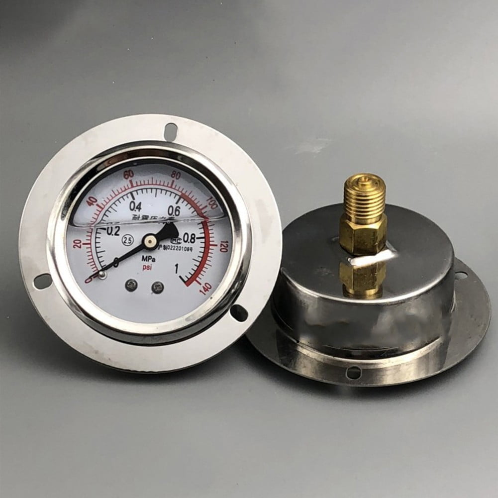 For Yn-60Zt Axial Edge Seismic Pressure Gauge Seismic Pressure Hydraulic Gauge 0-25Mpa Fangkenuo ...