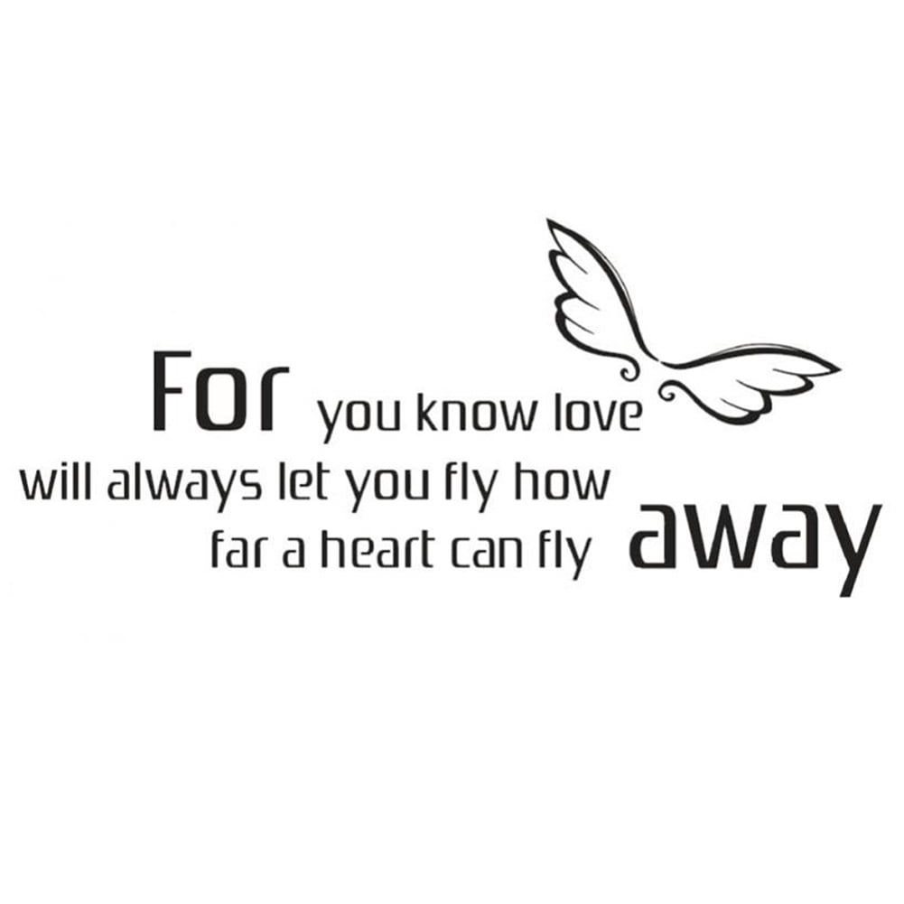 For You Know Sticker Living Room Bedroom Backdrop Wall Decorative Decal ...