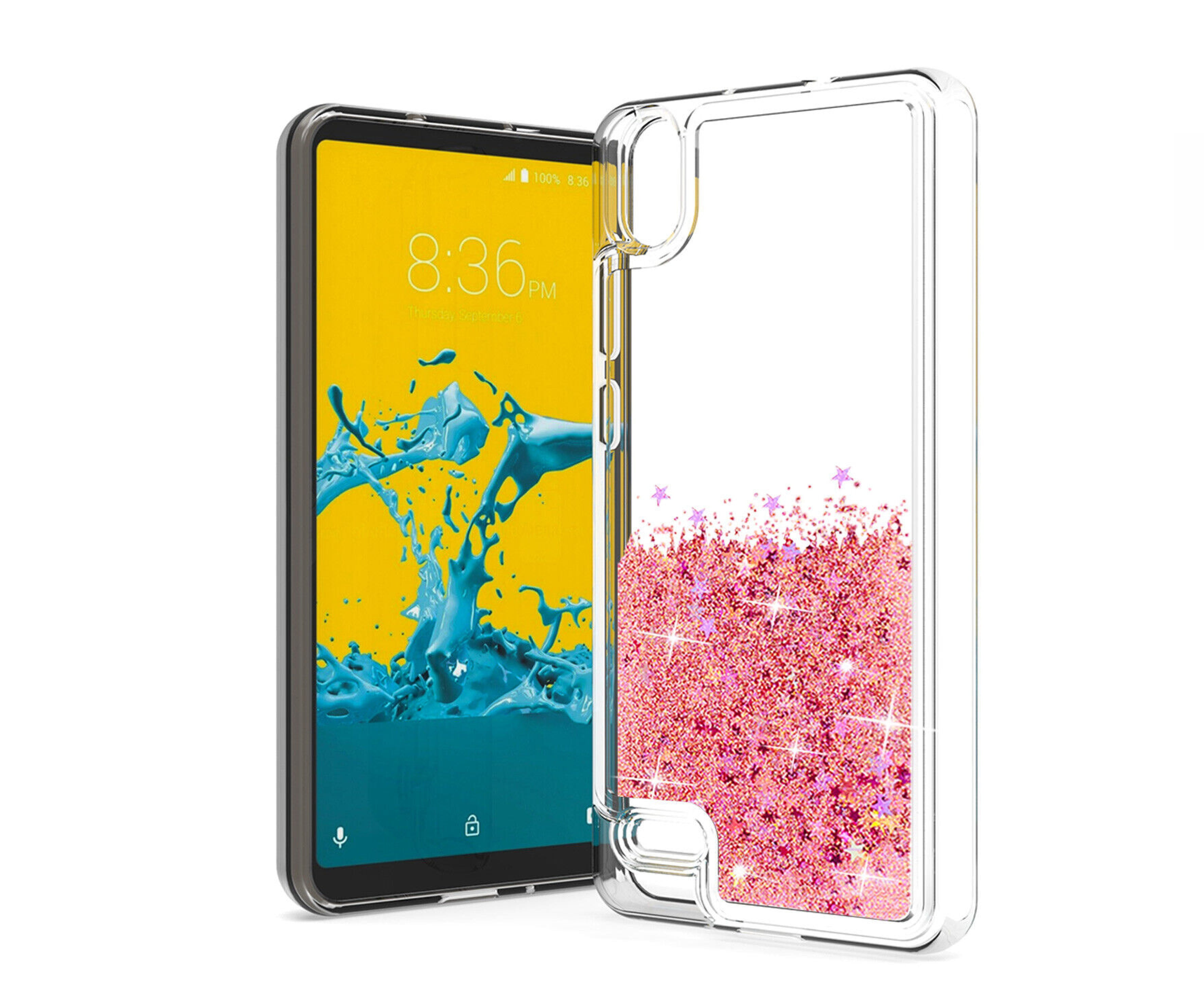 For ZTE Z1 Gabb Wireless Liquid Cover Phone Case - Rose Gold - Walmart ...