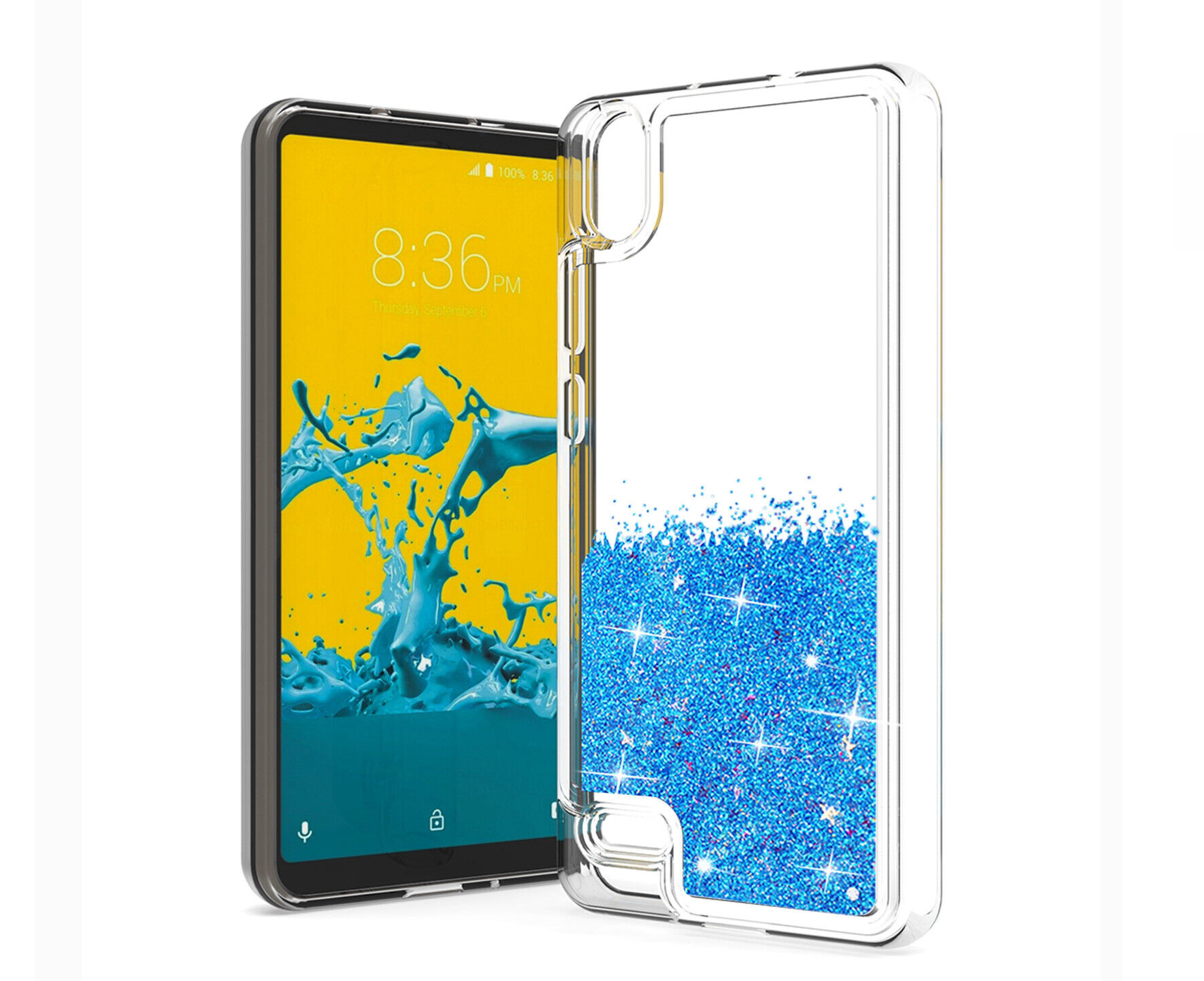 For ZTE Z1 Gabb Wireless Liquid Cover Phone Case + Tempered Glass ...