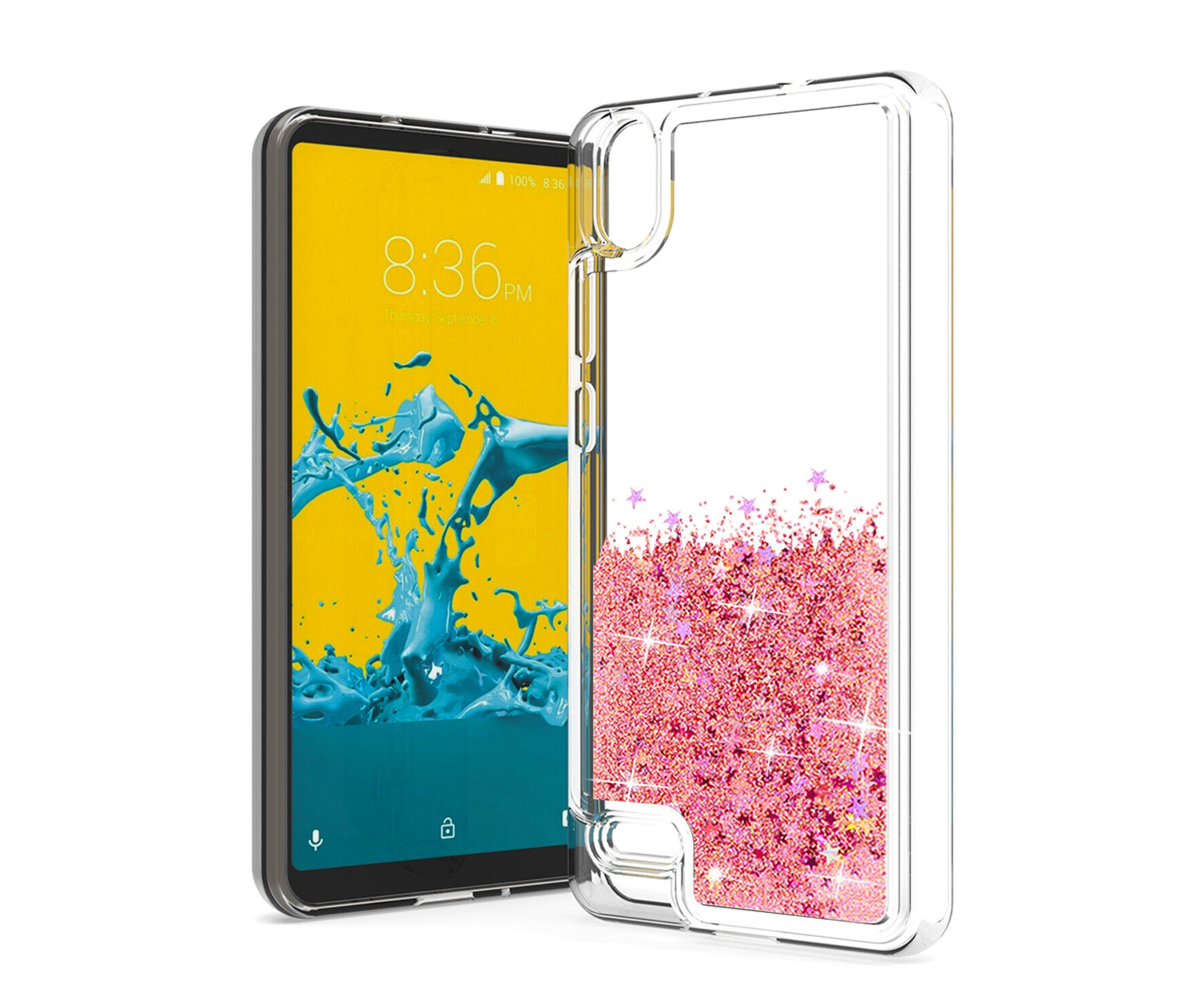 For ZTE Z1 Gabb Wireless Liquid Cover Phone Case + Tempered Glass ...