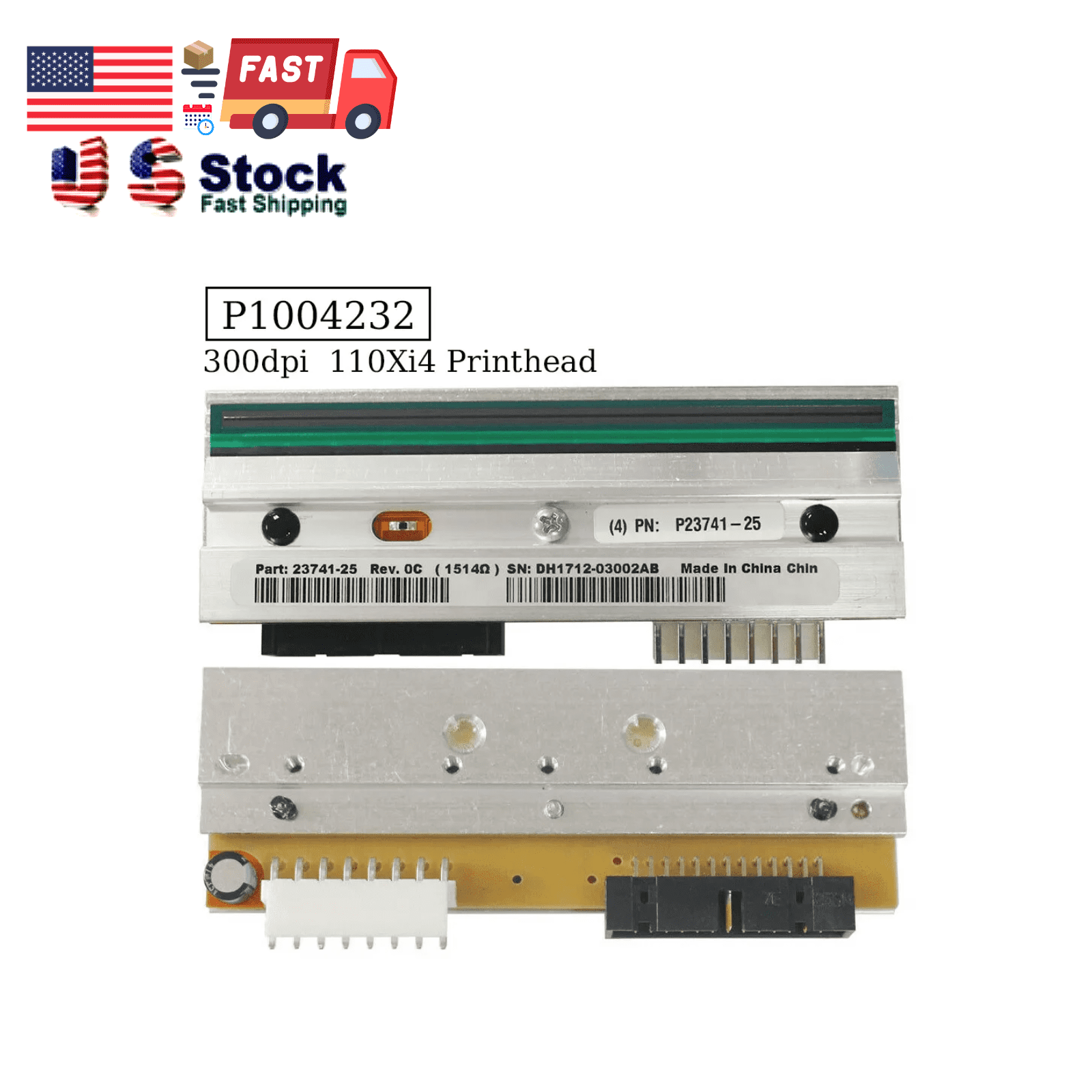 For Zebra 110xi4 printhead 300dpi P1004232 Compatible Thermal Printhead ...