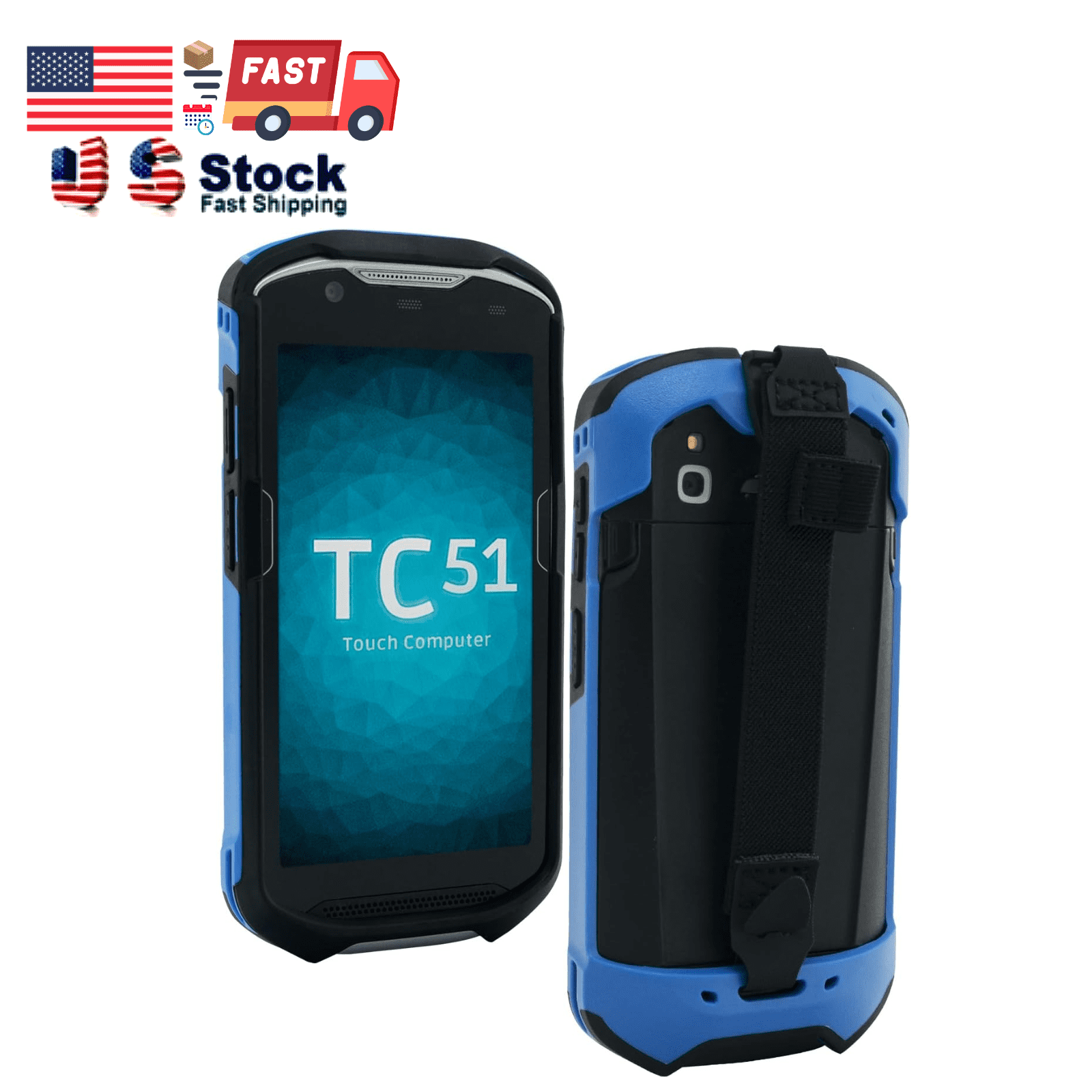 For Zebra TC51 TC510K TC52 TC56 TC57 Blue Protect Cover Handstrap ...