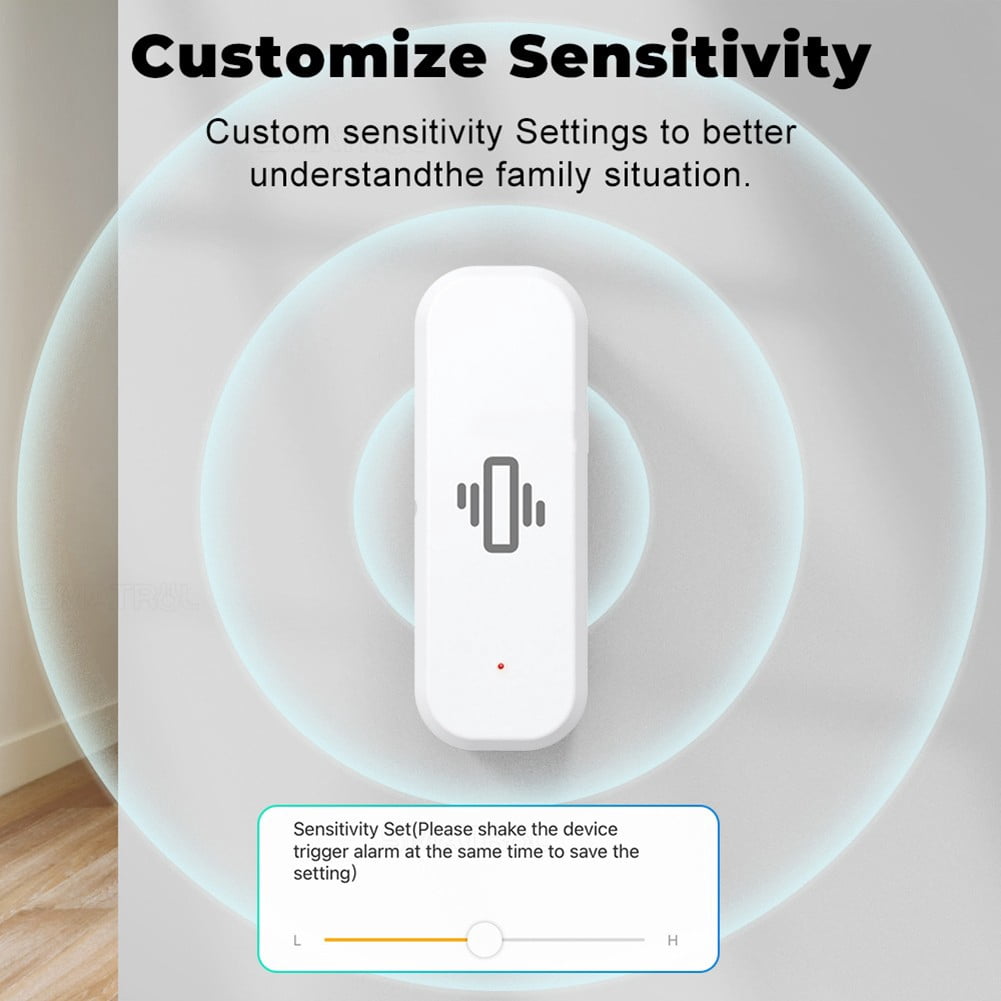 For Zigbee For Smart Vibration Sensor For For Tuya App Motion Vibration ...