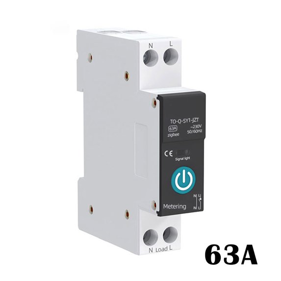 For Zigbee Smart Circuit Breaker 1P 63A Din Rail Home Remote Control ...