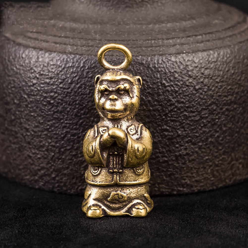 For Zodiac Copper Sculpture Ornaments Brass Animal Small Statue Vintage ...