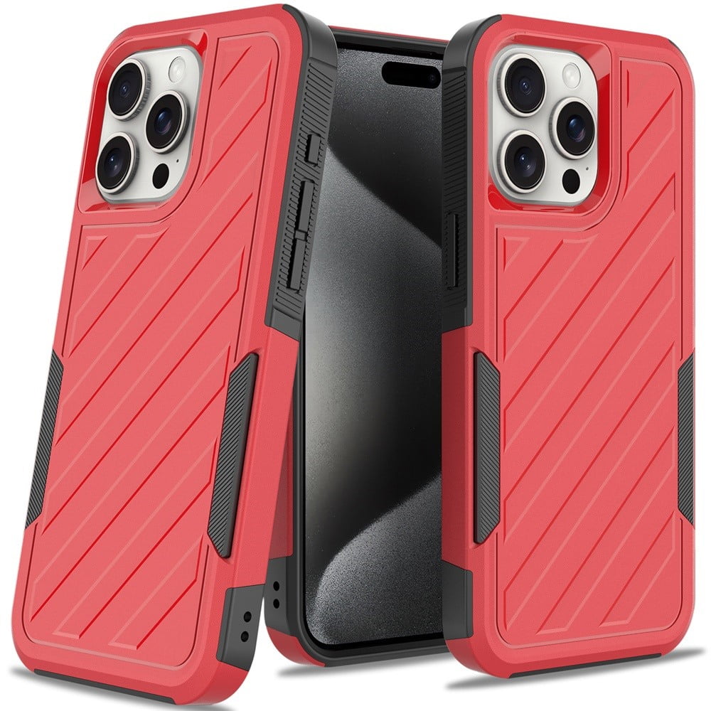 For iP15 Pro Max Noble lined shockproof dual layer hybrid in Slide-Out ...