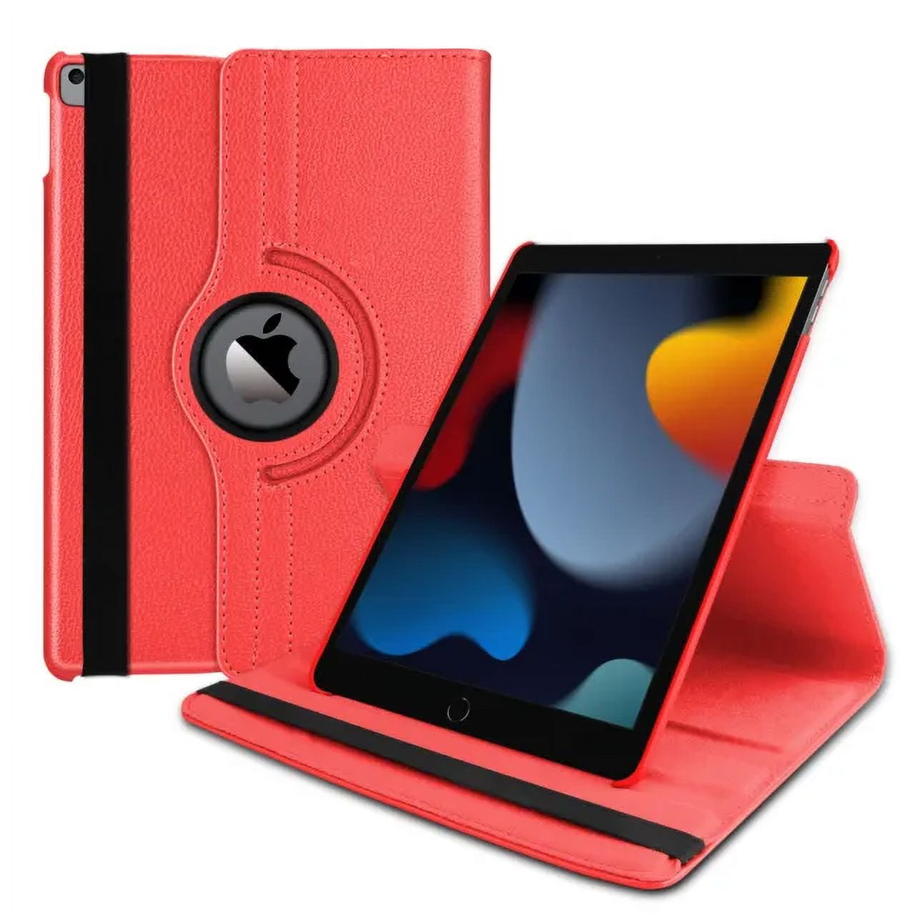 For iPad 10.2" 9th 8th 7th Generation 360 Rotating Synthetic Leather PC ...