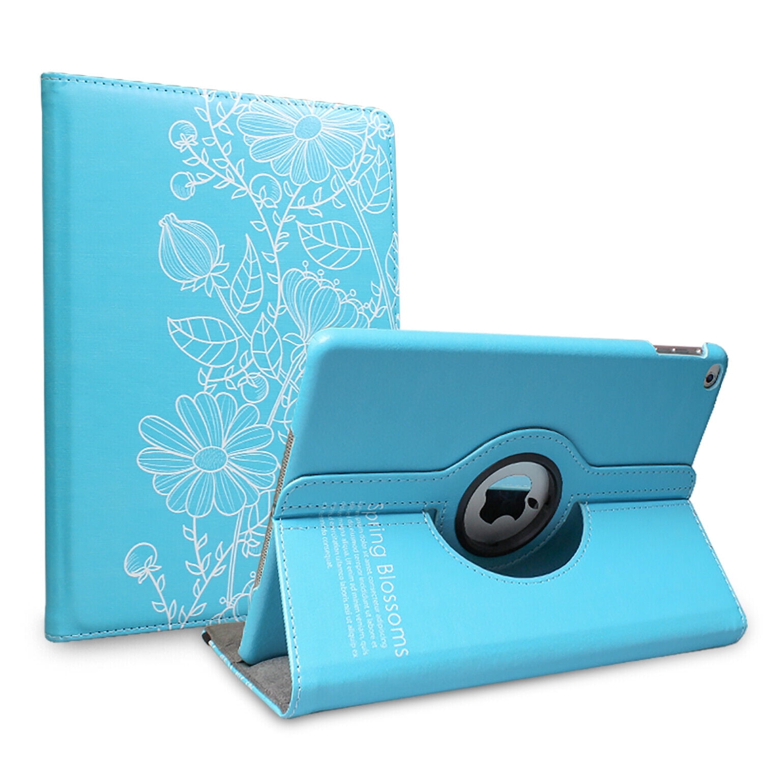 For iPad 6th Generation Cases, 360 Degree Rotating Stand Hard-Cover ...