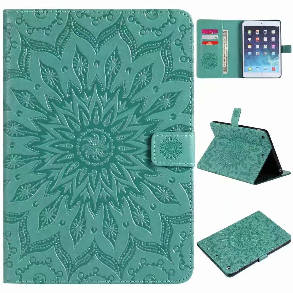 For iPad Pro 10.5 Sunflower Embossed PU Leather Flip Stand Case Auto ...