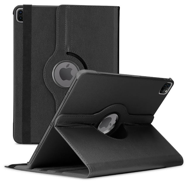 For iPad Pro 12.9'' 6th/5th/4th/3rd Gen Case 360 Rotating Leather Stand ...