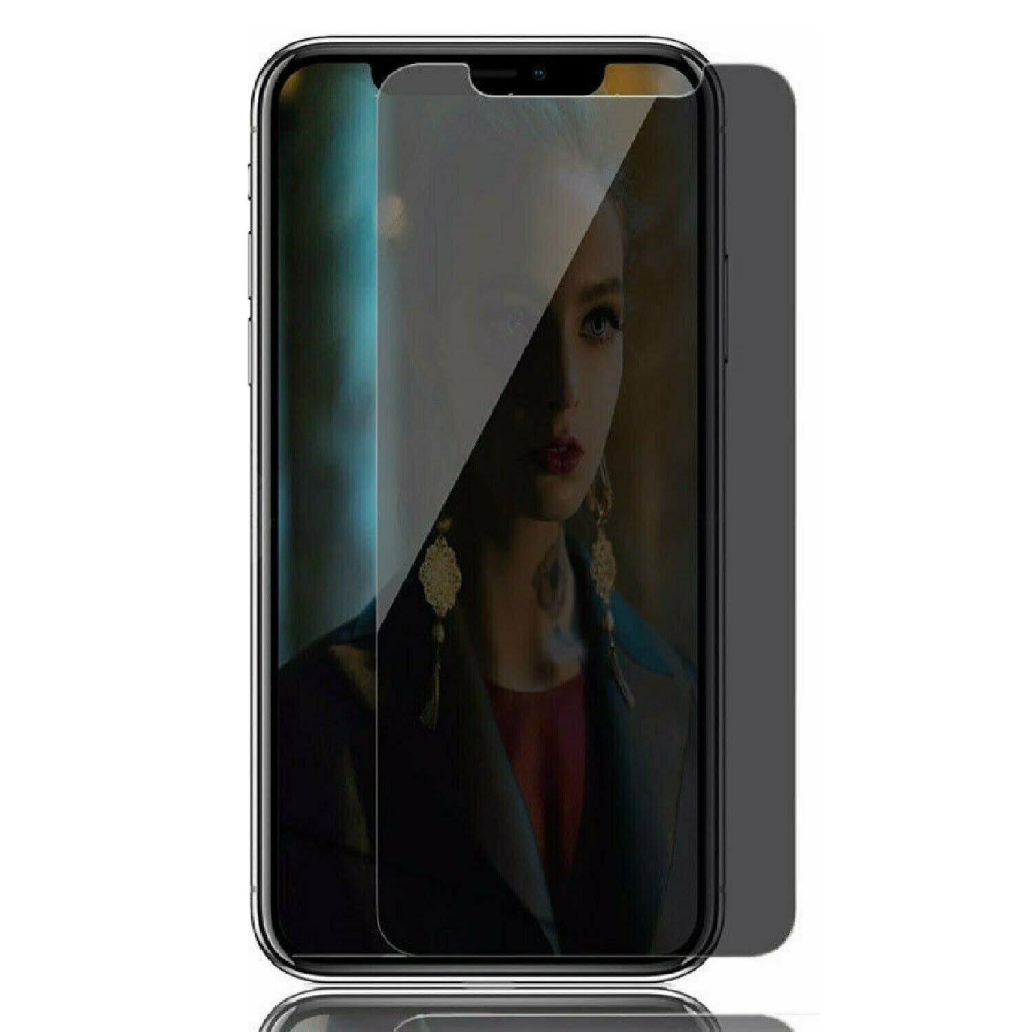 For iPhone 11 Pro Max Anti-Spy Privacy Tempered Glass Screen Protector ...