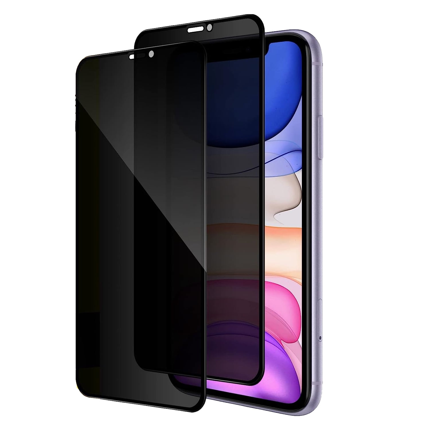 For iPhone 11 Pro Max Anti-Spy Privacy Tempered Glass Screen Protector ...