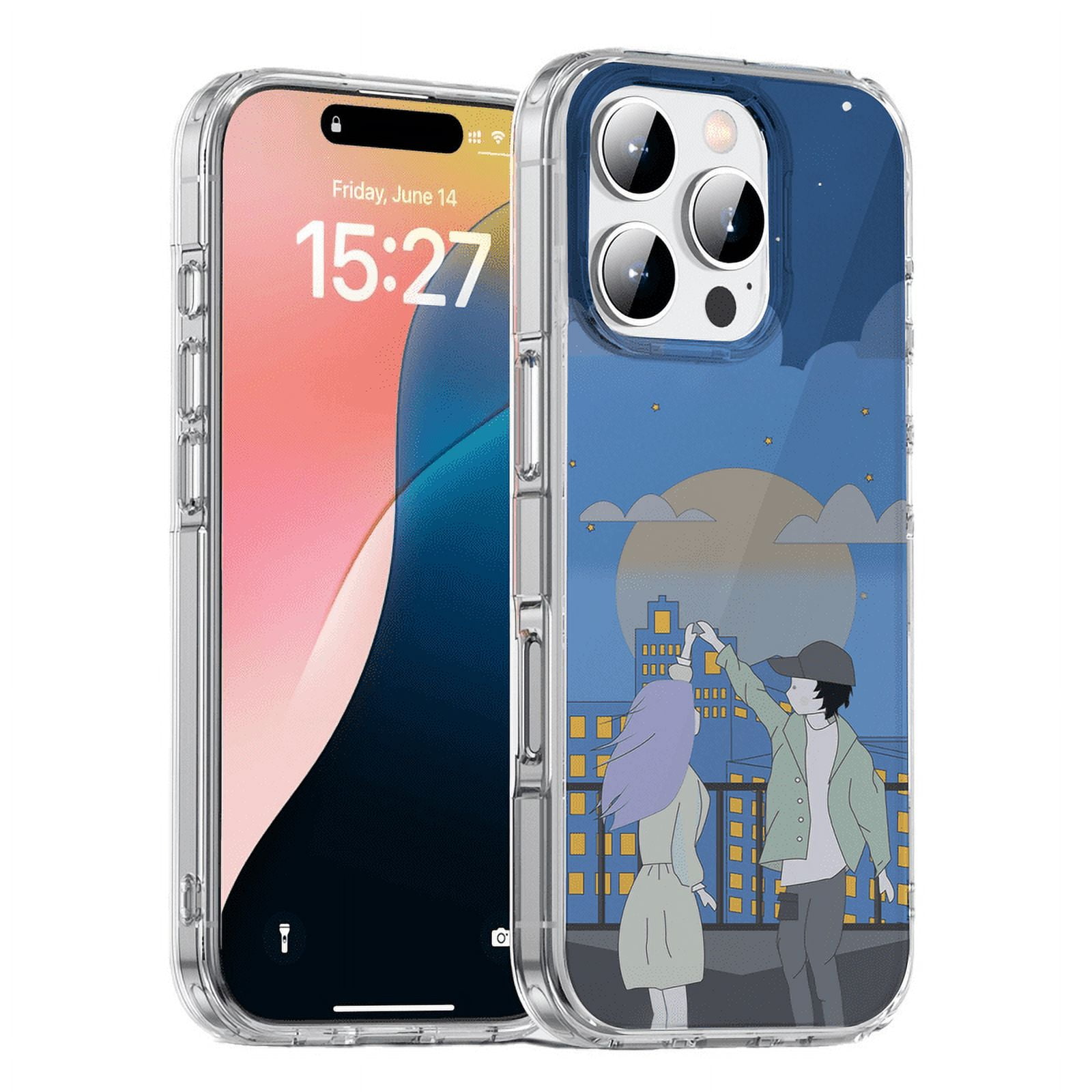 HZSY. Protective Gel Phone Case for iPhone 11 Pro Max - Printed Couple ...
