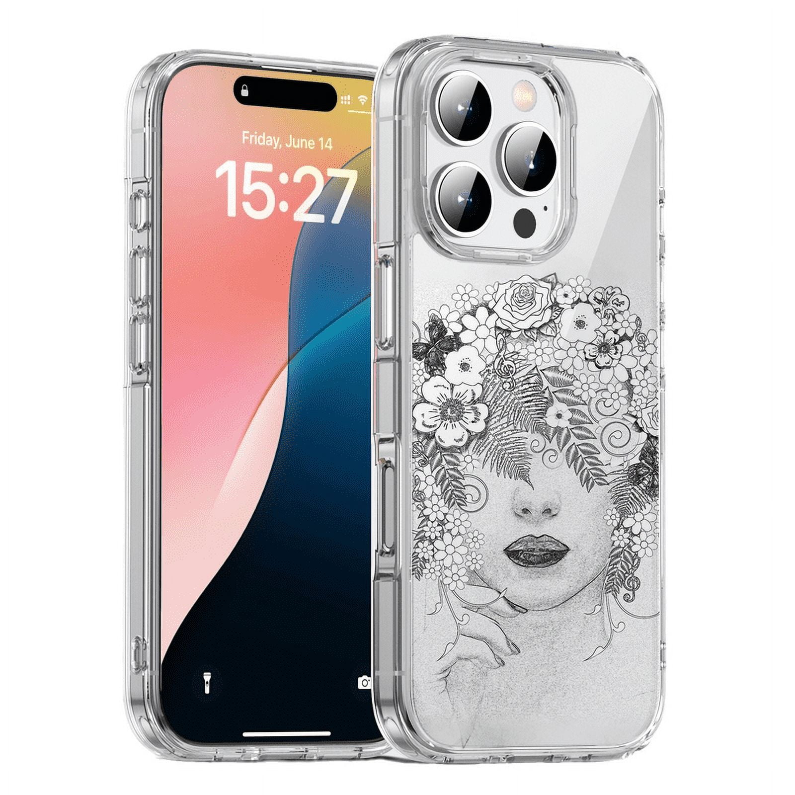 For iPhone 12 Pro Max Funny cute little monsters flowers characters ...