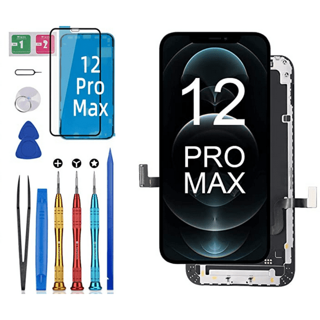 iPhone 12 Pro Max Screen Replacement Kit, Full Assembly Touch Screen ...