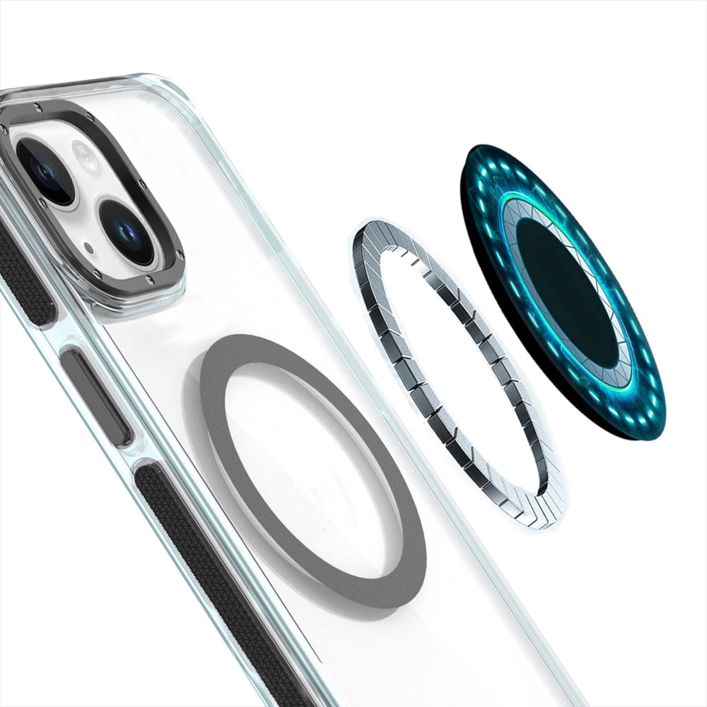 For iPhone 13/14 Matching Color Frame Strong Magnetic Ring Circle ...
