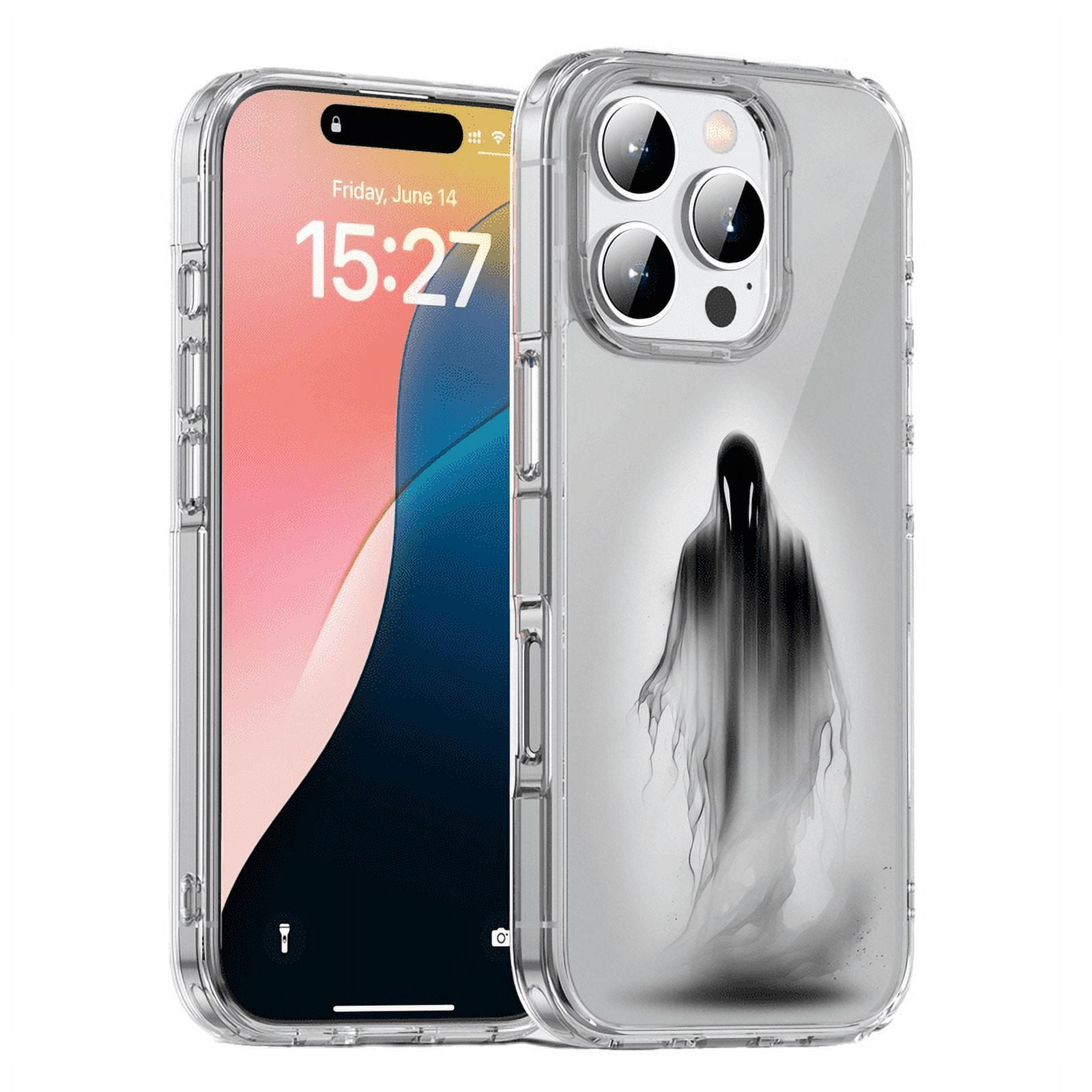 HZSY. Protective Gel Phone Case for iPhone 13 Pro - Printed Horror ghost - Walmart.com