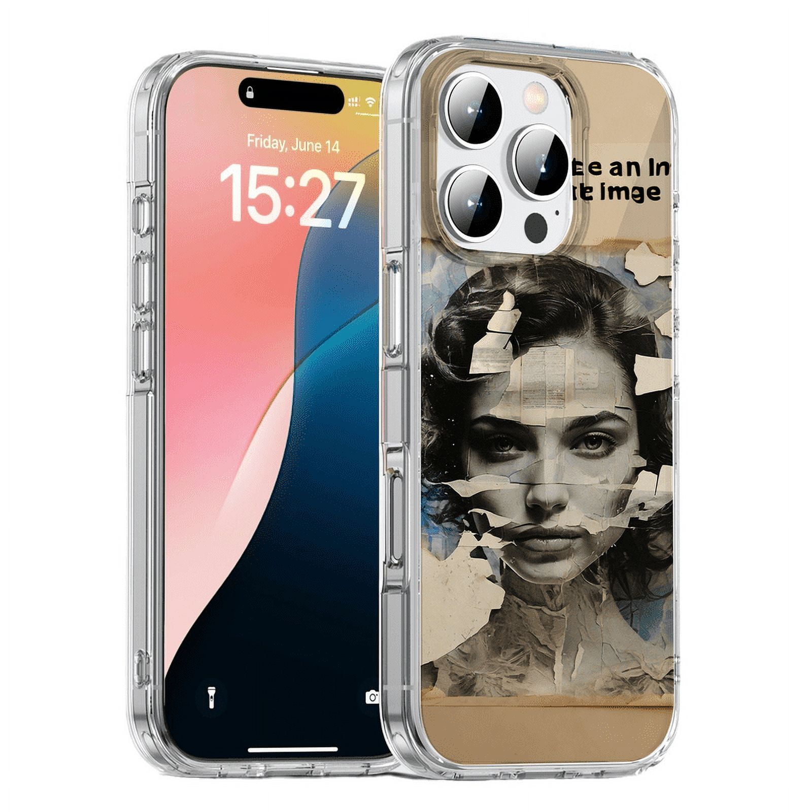 HZSY. Protective Gel Phone Case for iPhone 13 Pro Max - Printed Crack ...