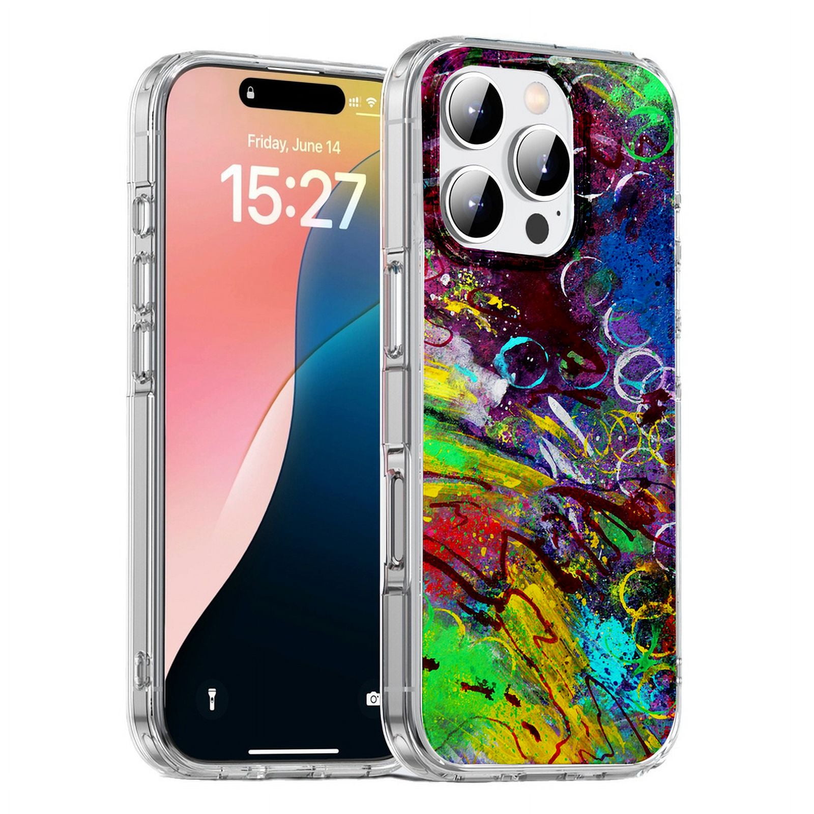 HZSY.Protective cell Phone Case for iPhone 14 - Printed Dark color ...